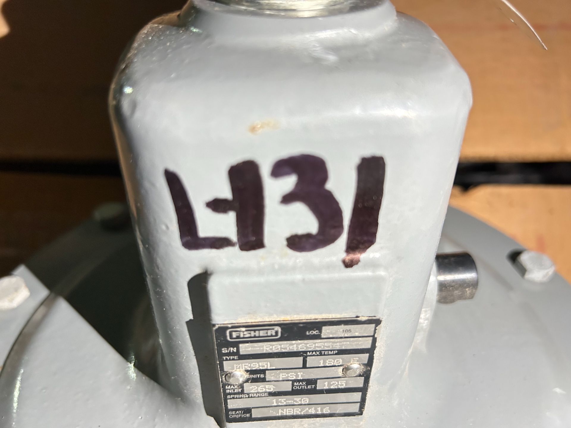 Pressure Regulator Size 1" Mca Fisher Type Mr95l Ser R054695547 Tag ...