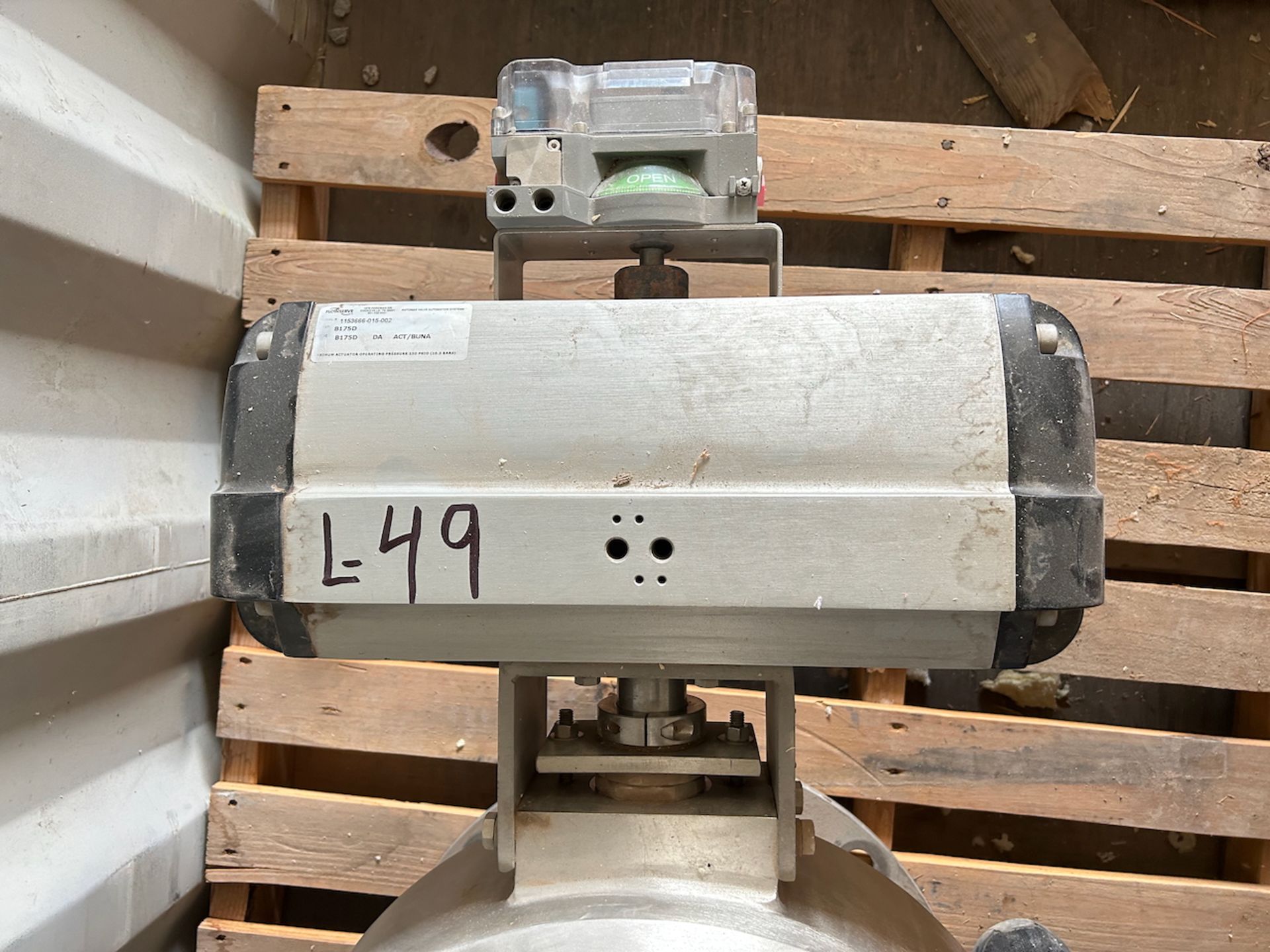 (NEW) 2 Automatic Ball Electro Valves with Pneumatic Actuator Brand Lmg ...