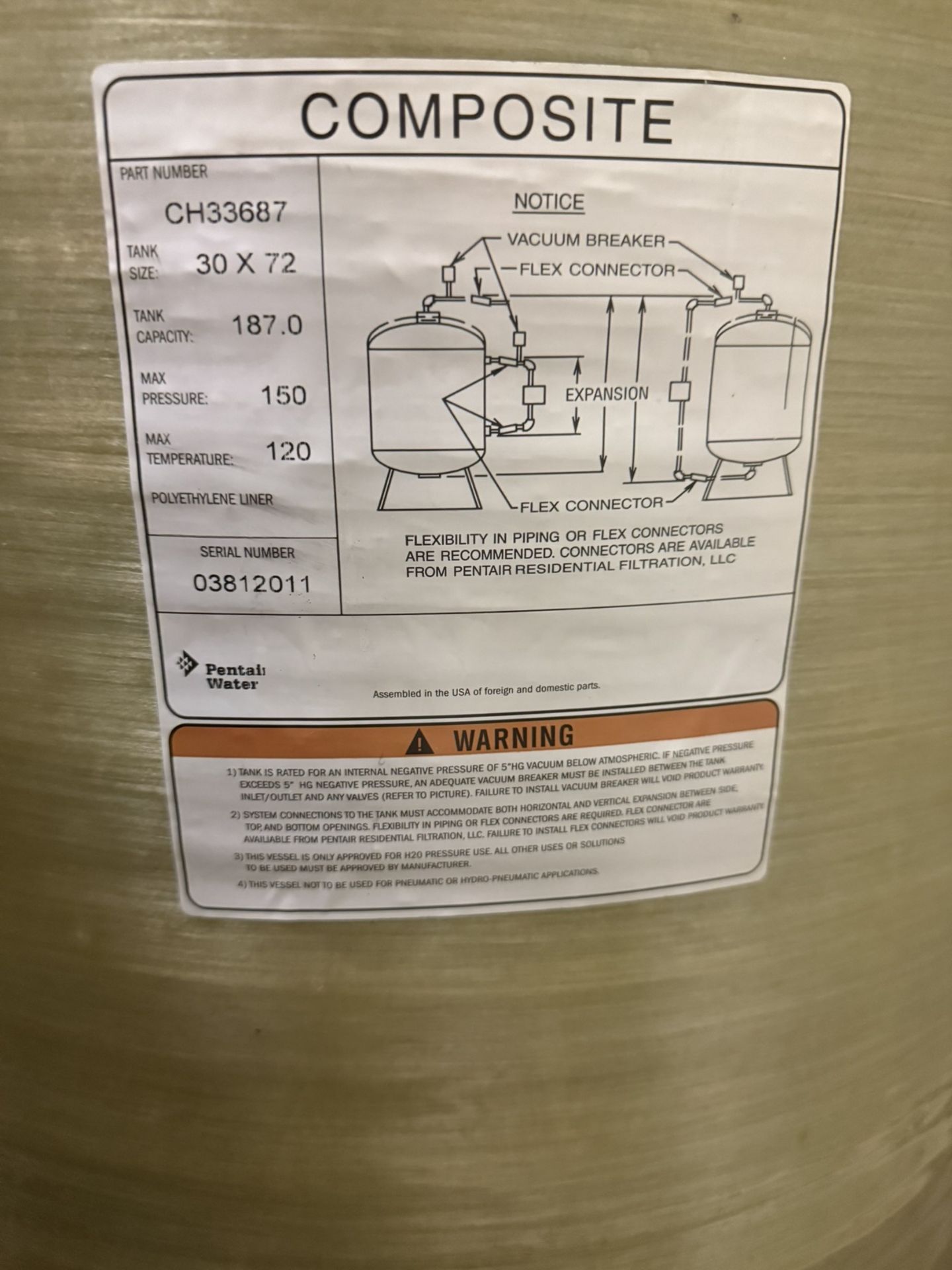 Culligan Model Hi-Flo 3E Series 15 Cubic Feet Resin Quantity Water ...