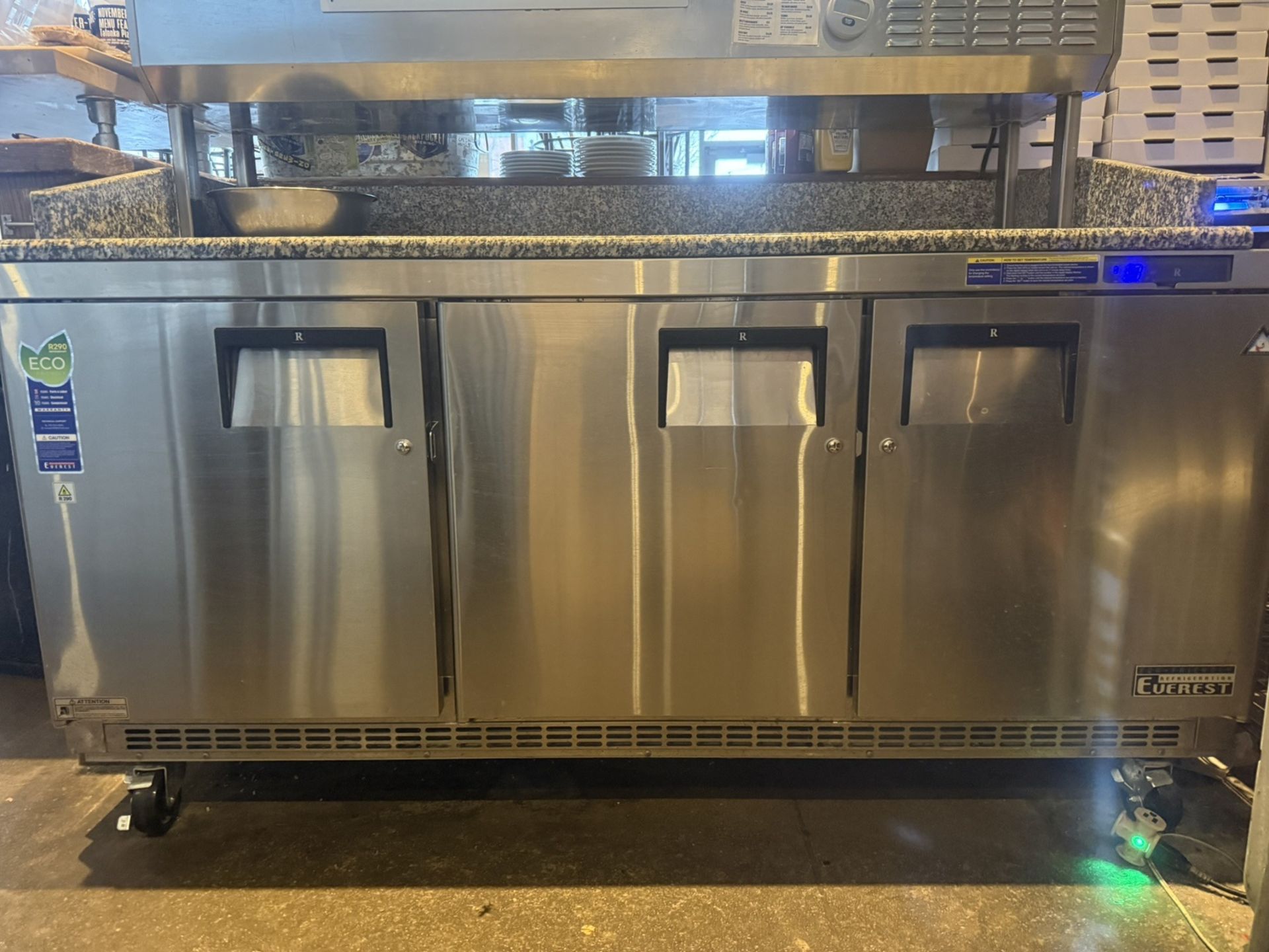 2012 Desmon Model GPZ166A-ETL Pizza Preparation Refrigerator, Includes ...