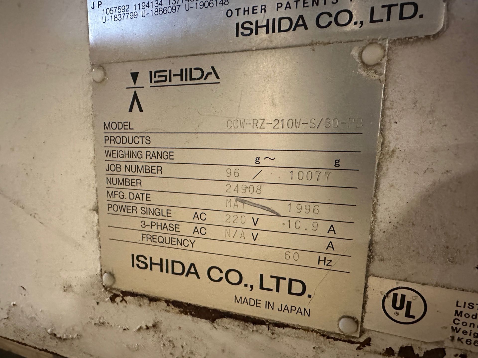 Ishida 10-Bucket Stainless Steel Rotary Scale - Model CCW-RZ-210W-S/30 ...