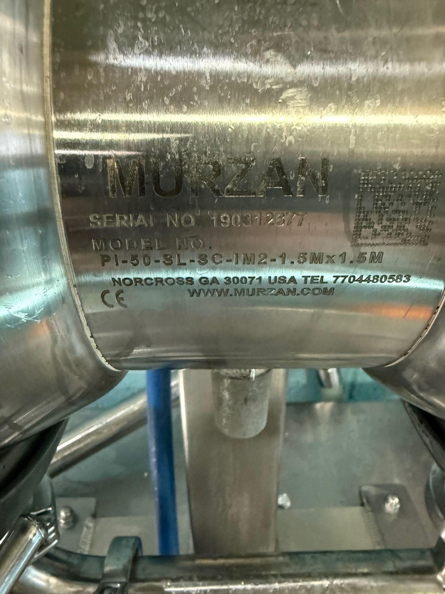 Murzan Model PI-50-SL-SC-IM2-1.5Mx1.5M Stainless Steel Diaphragm Pump ...