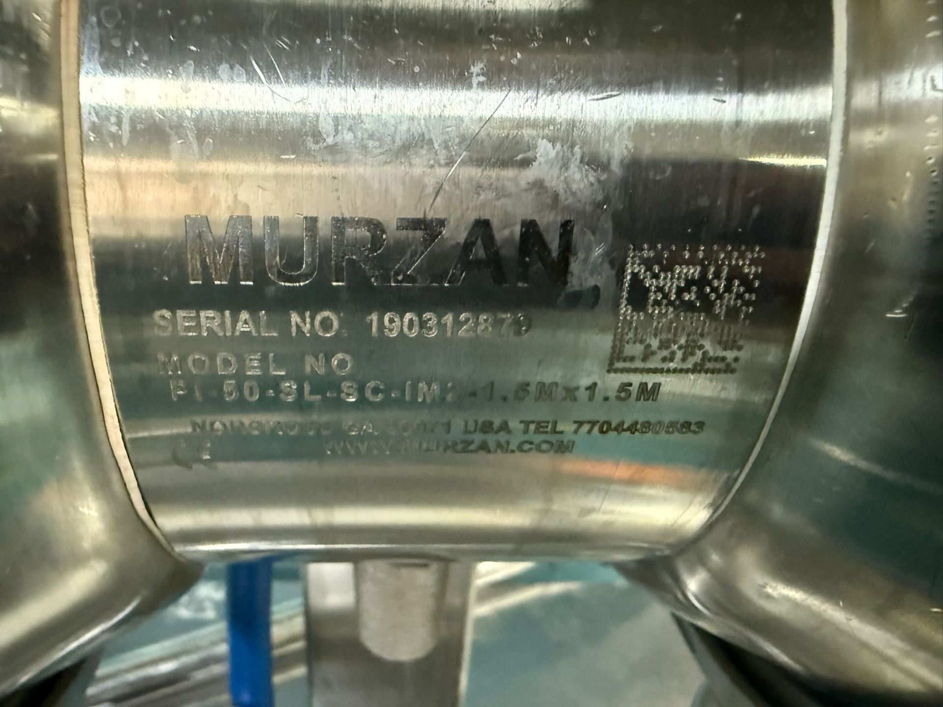 Murzan Model PI-50-SL-SC-IM2-1.5Mx1.5M Stainless Steel Diaphragm Pump ...