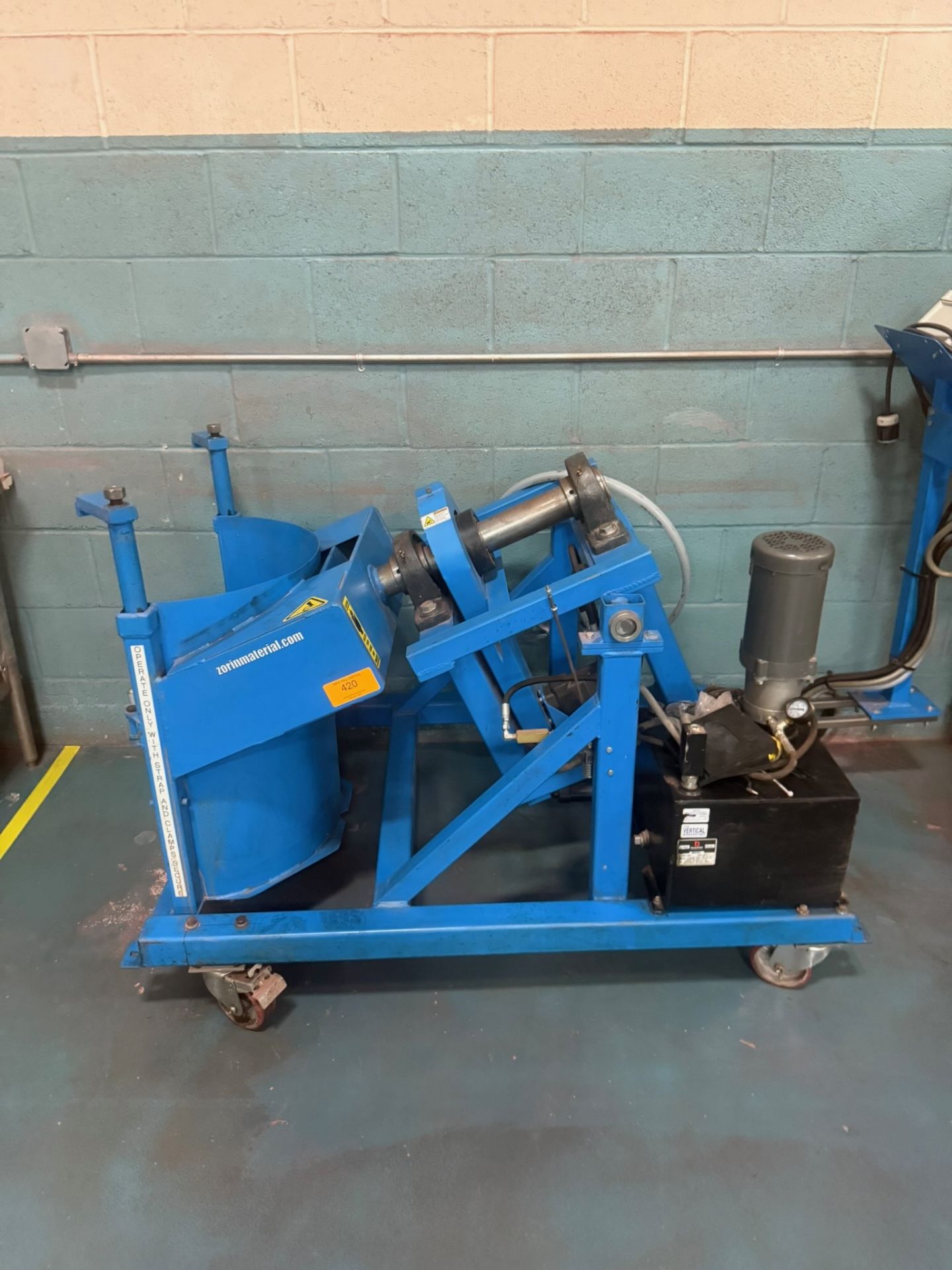 Morse Model 310-3-460 Tilt To Load Drum Tumbler, S/N: 279981-001