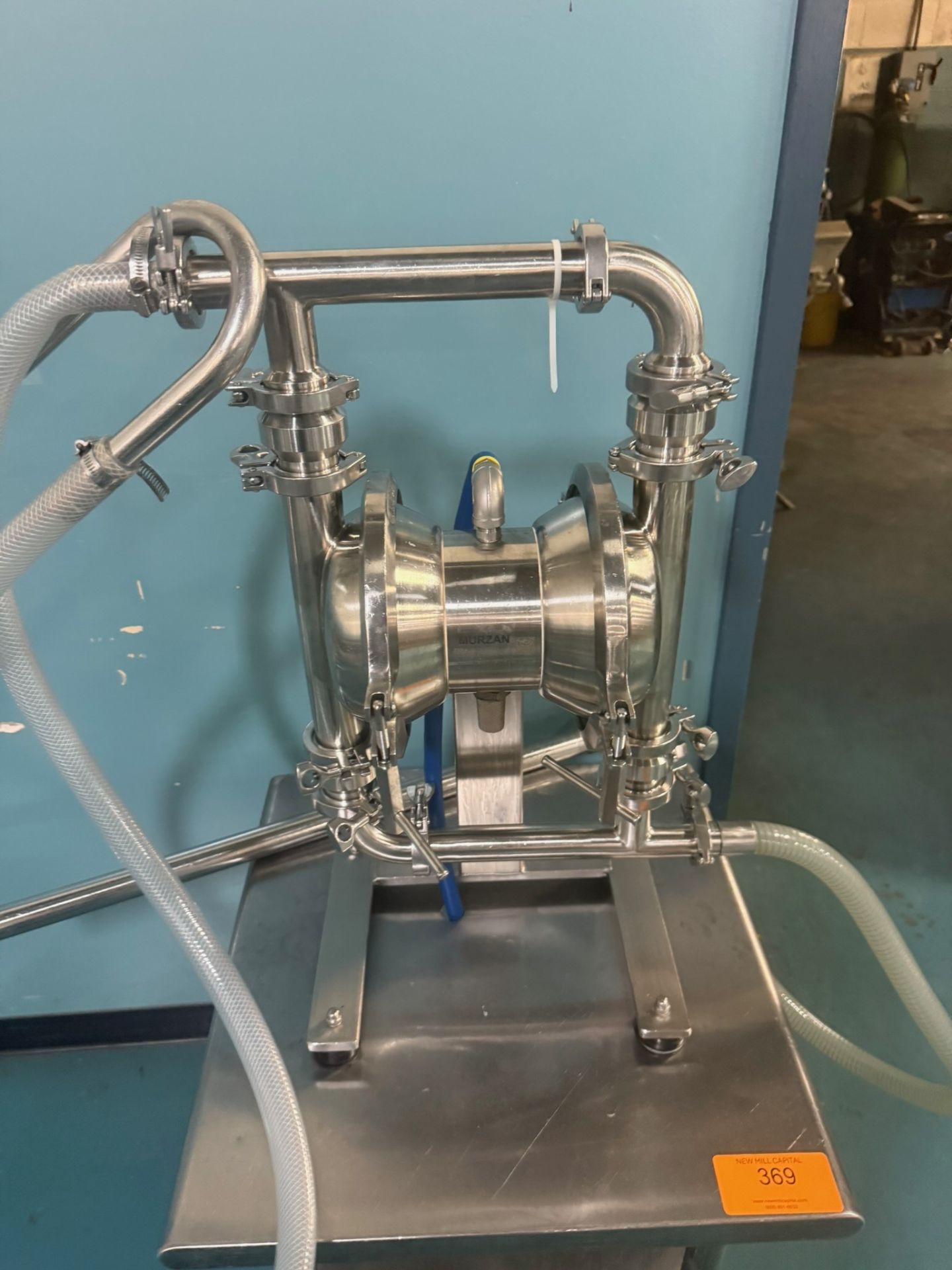 Murzan Model PI-50-SL-SC-IM2-1.5Mx1.5M Stainless Steel Diaphragm Pump ...