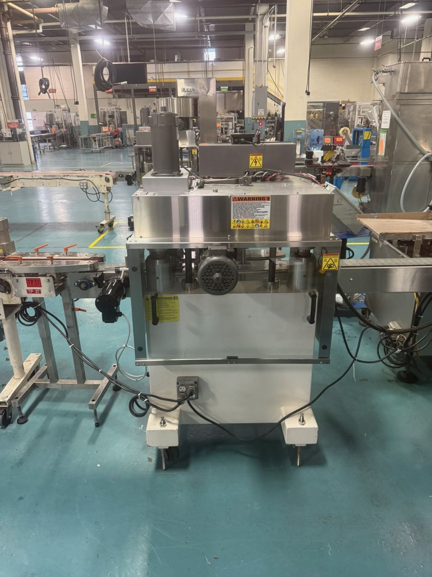 Kaps-All Model FE-4 Automatic 4 Spindle Inline Screw Capper with Side ...