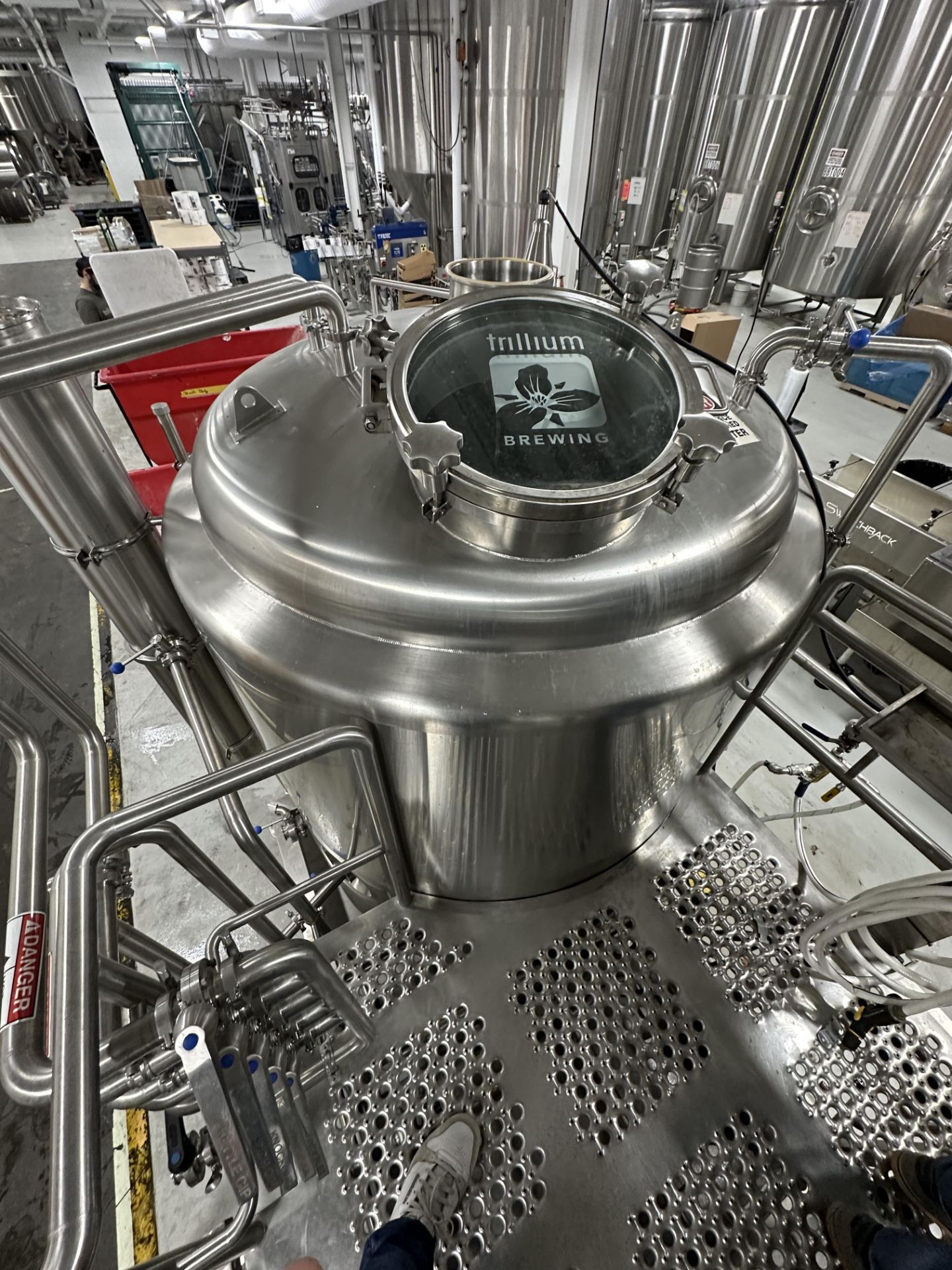 SS BREWTECH 10BBL DIRECT FIRED BREWHOUSE SYSTEM w/Mash Mixer & Rakes ...