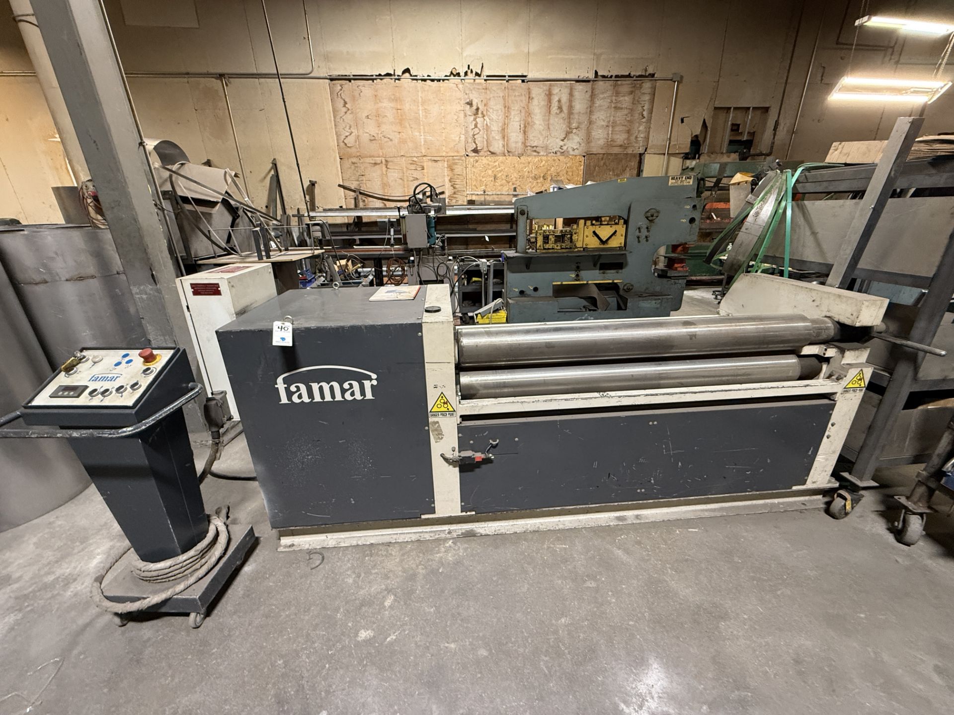 2015 Famar #A314-15/6.5 Plate Bending Roll Machine, 1/4" Capacity w/Pre ...