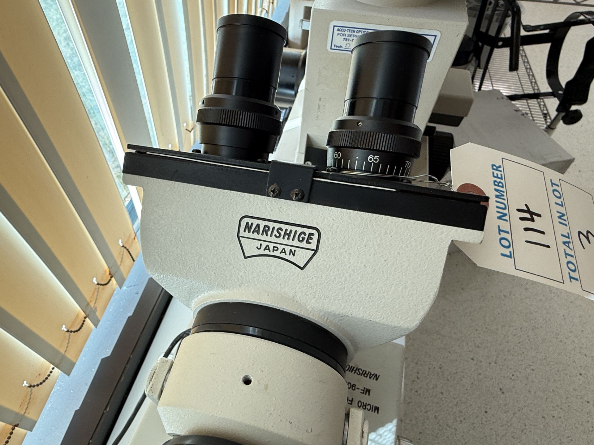 (3) Asst. As-Is Microscopes C/O Nikon, Olympus and Narishige ...