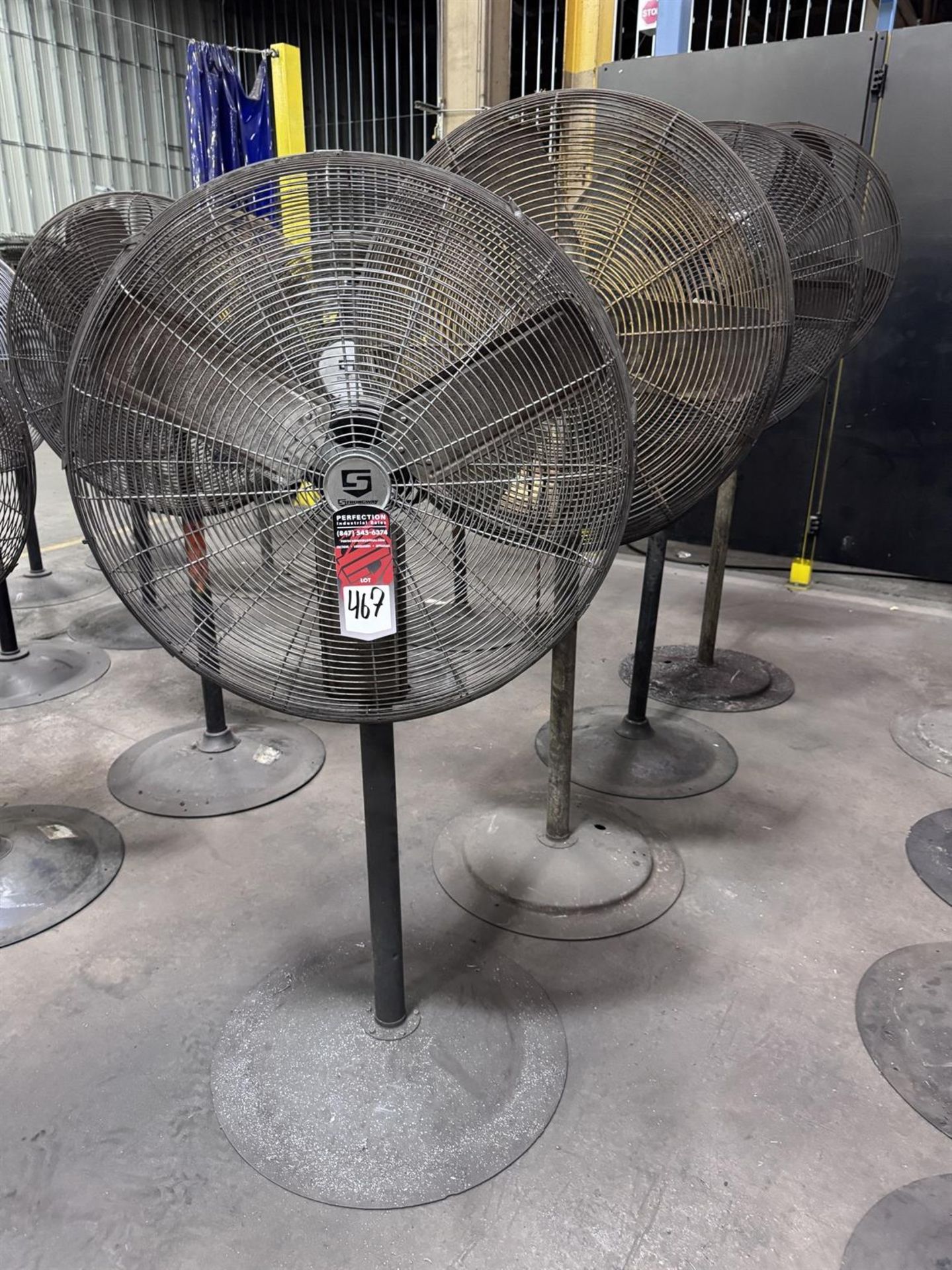 Lot of (4) Pedestal Shop Fans