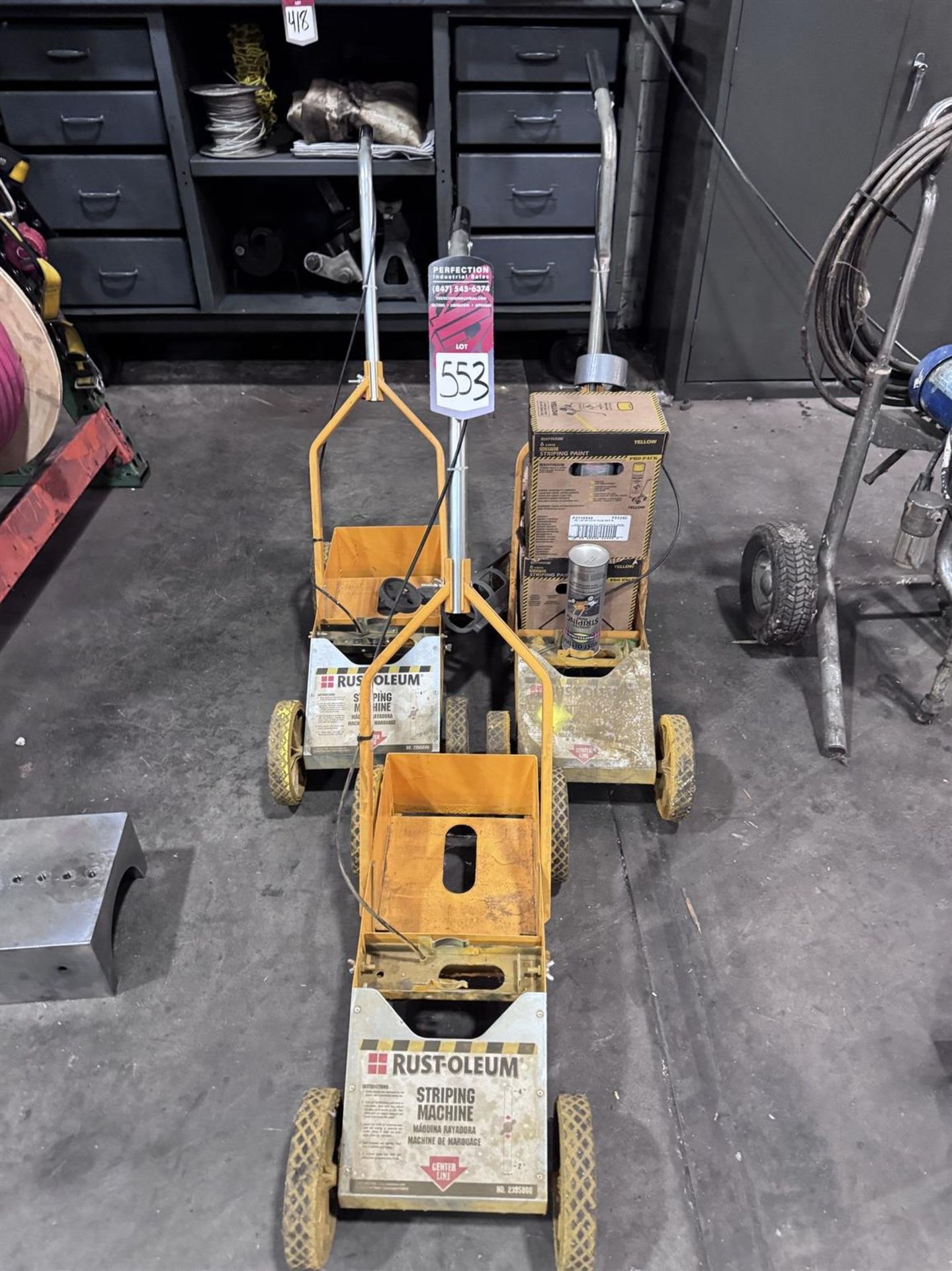 Lot of (3) RUSTOLEAM Striping Machines