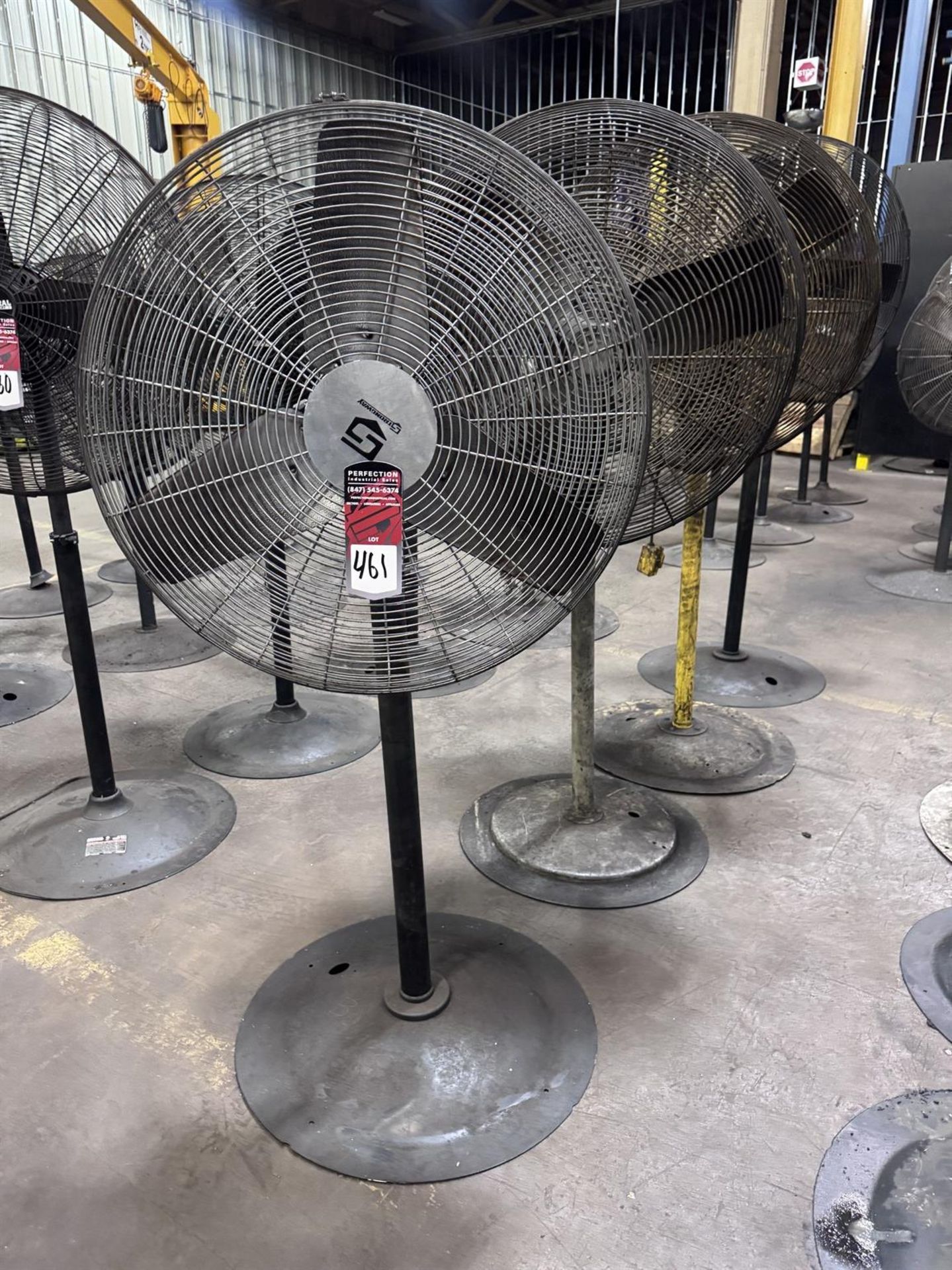 Lot of (4) Pedestal Shop Fans