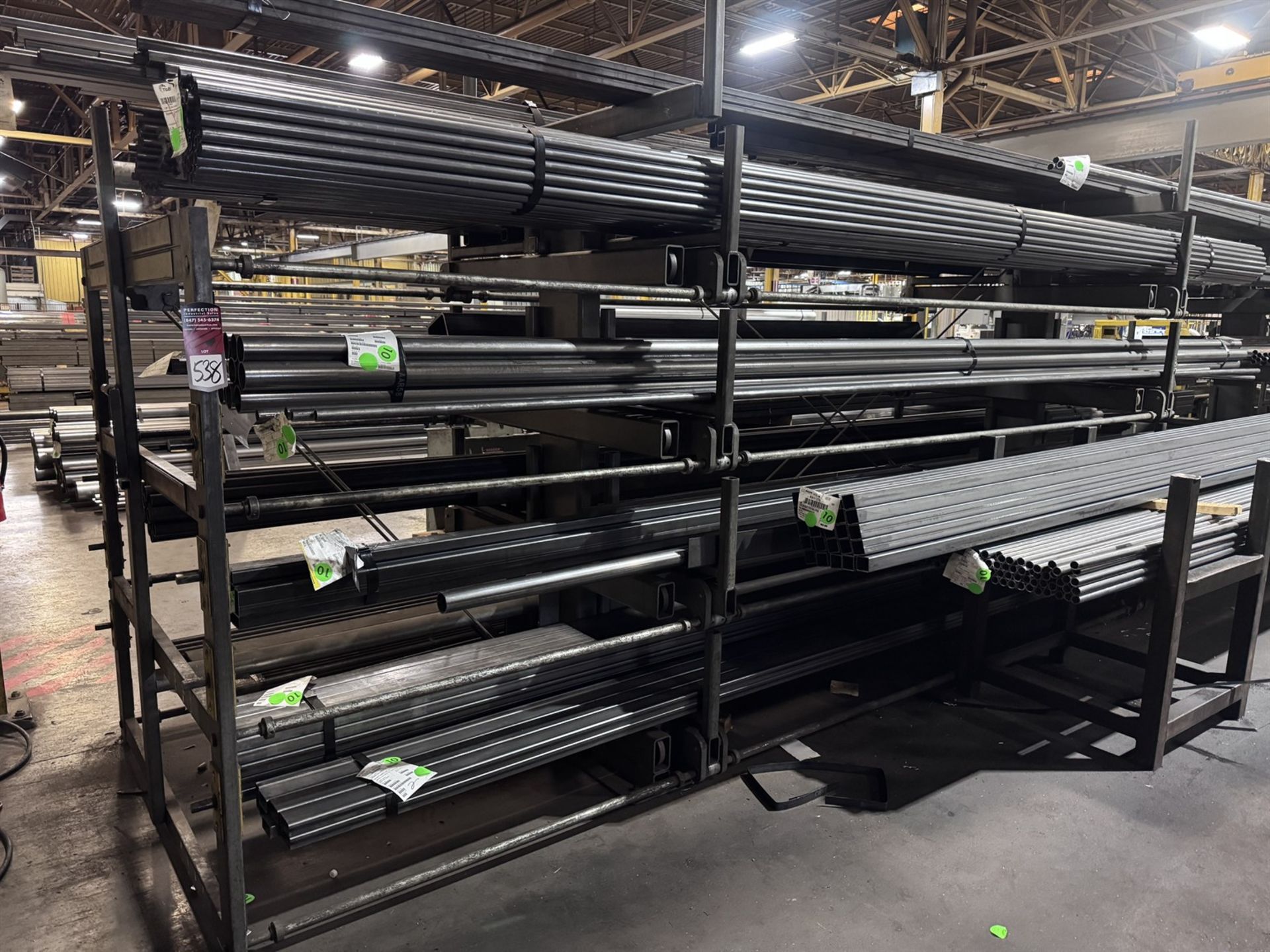 STEEL STORAGE SYSTEMS 4T-2C-24X12R-20 Stock Rack, s/n A4382-1, 5600 Lb ...