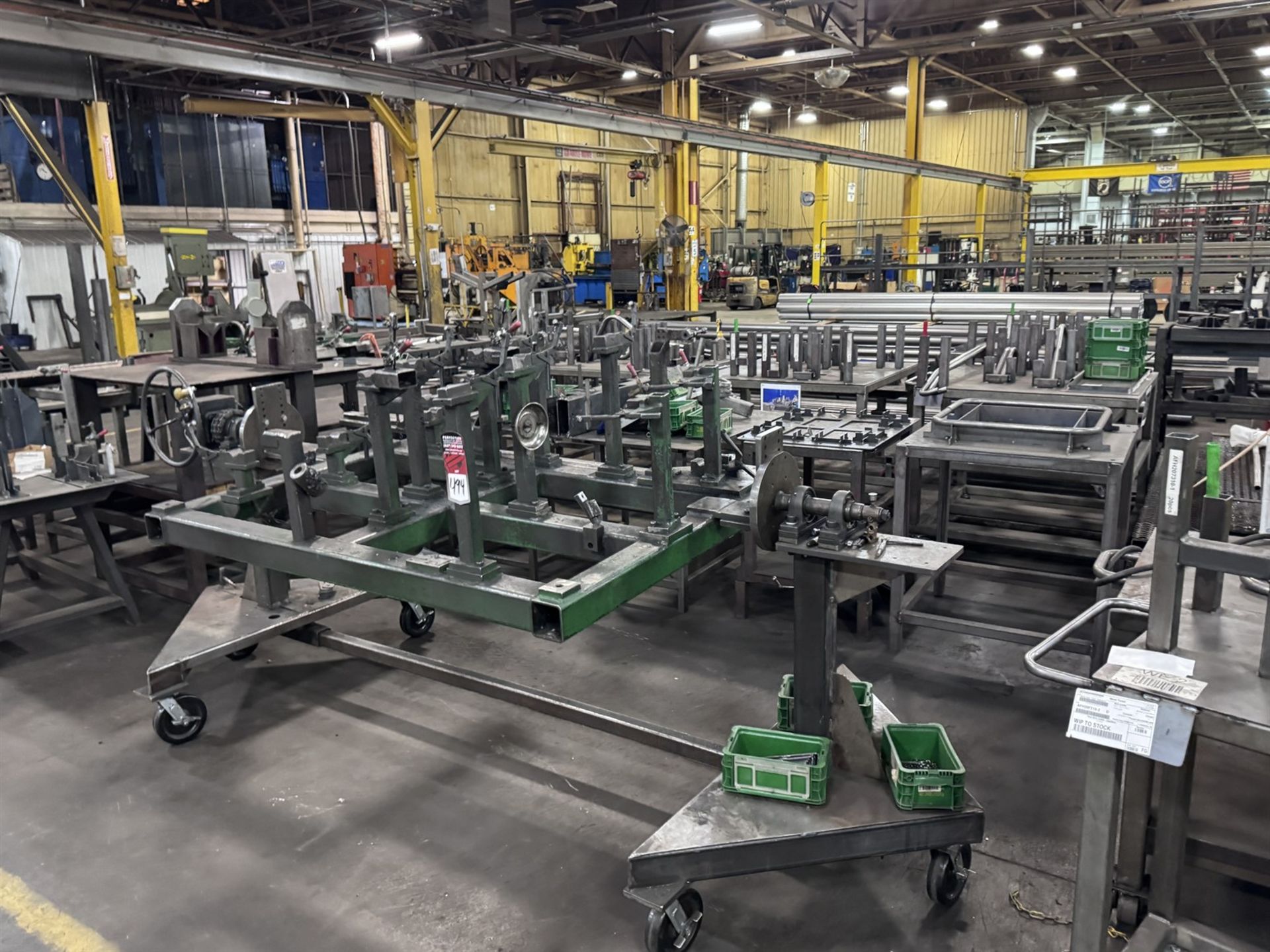 Lot of Misc. Fixtures, Shop Carts and Tables