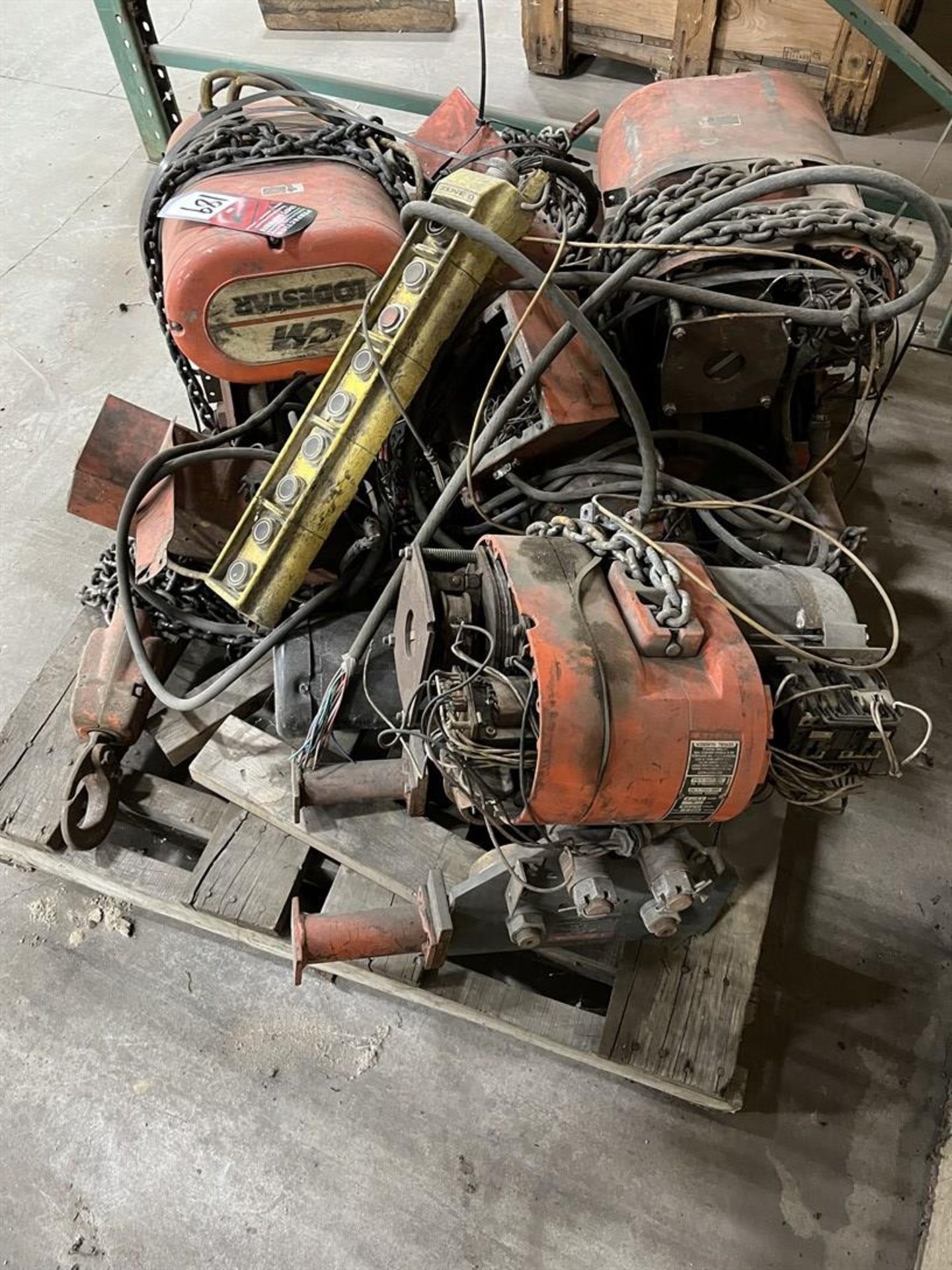 Lot of Damaged Hoists for Parts