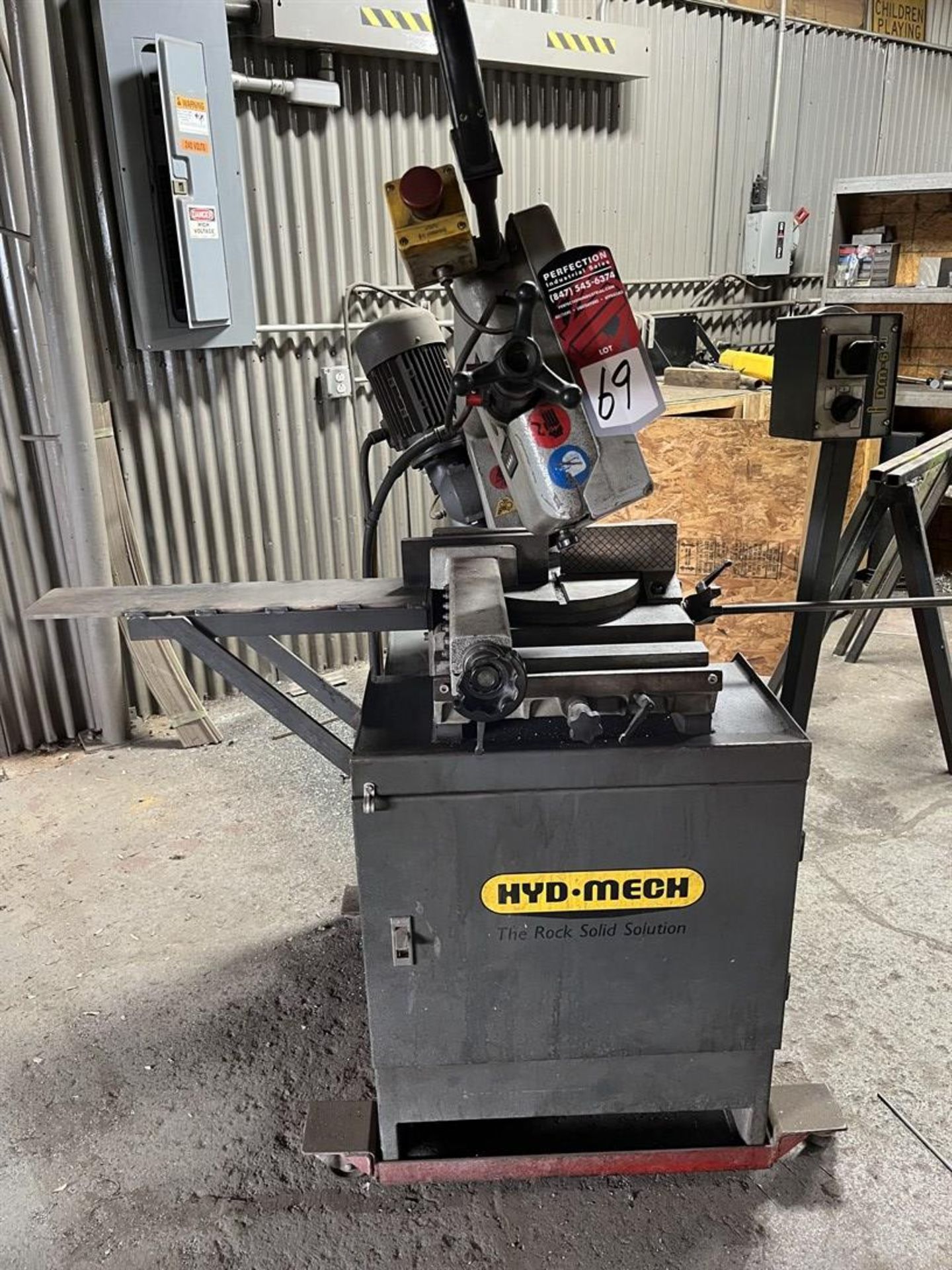HYD-MECH DM-6 Double Miter Horizontal Band Saw, s/n M0304136, ¾” x 9 ...