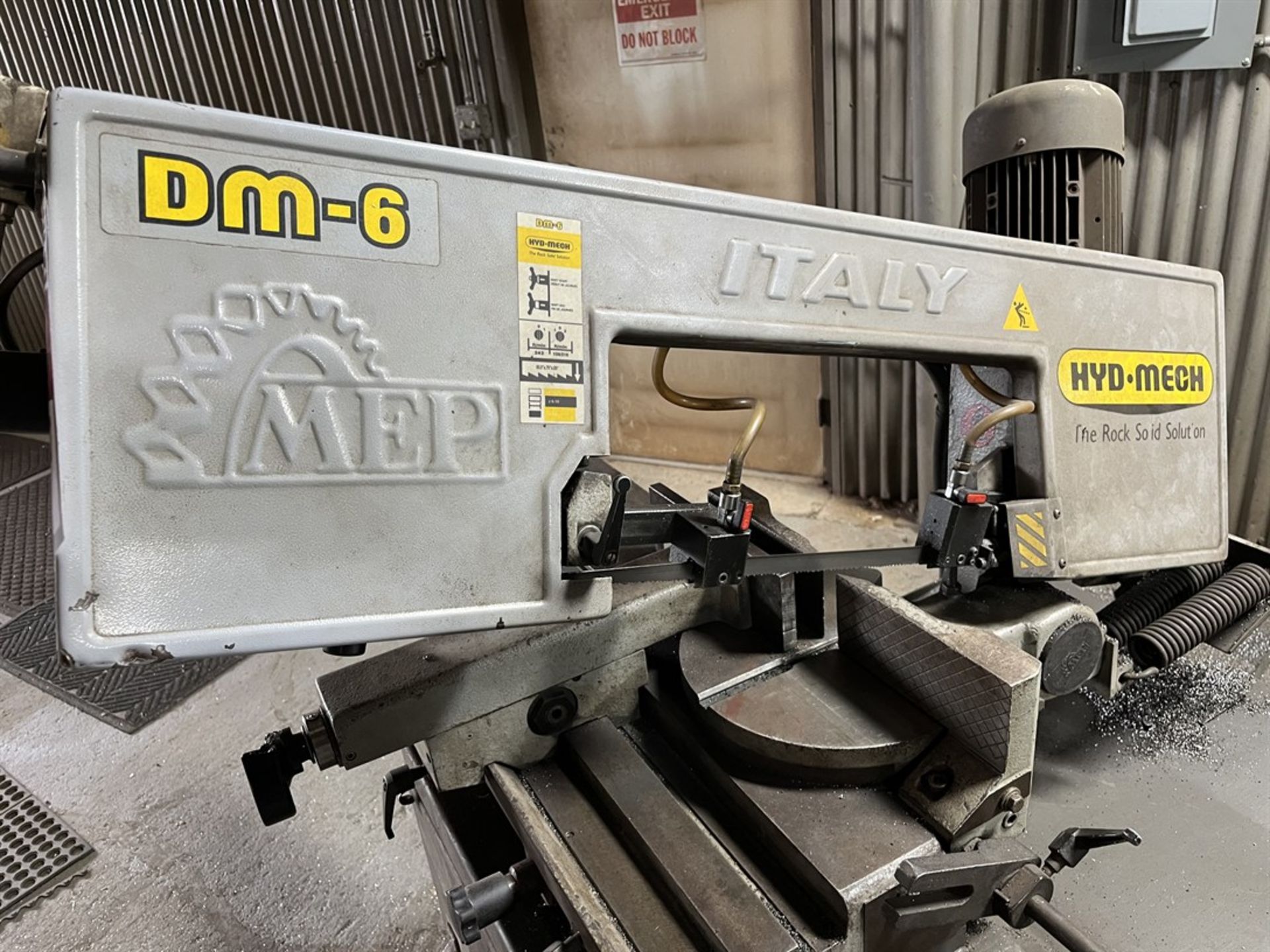 HYD-MECH DM-6 Double Miter Horizontal Band Saw, s/n M0304136, ¾” x 9 ...