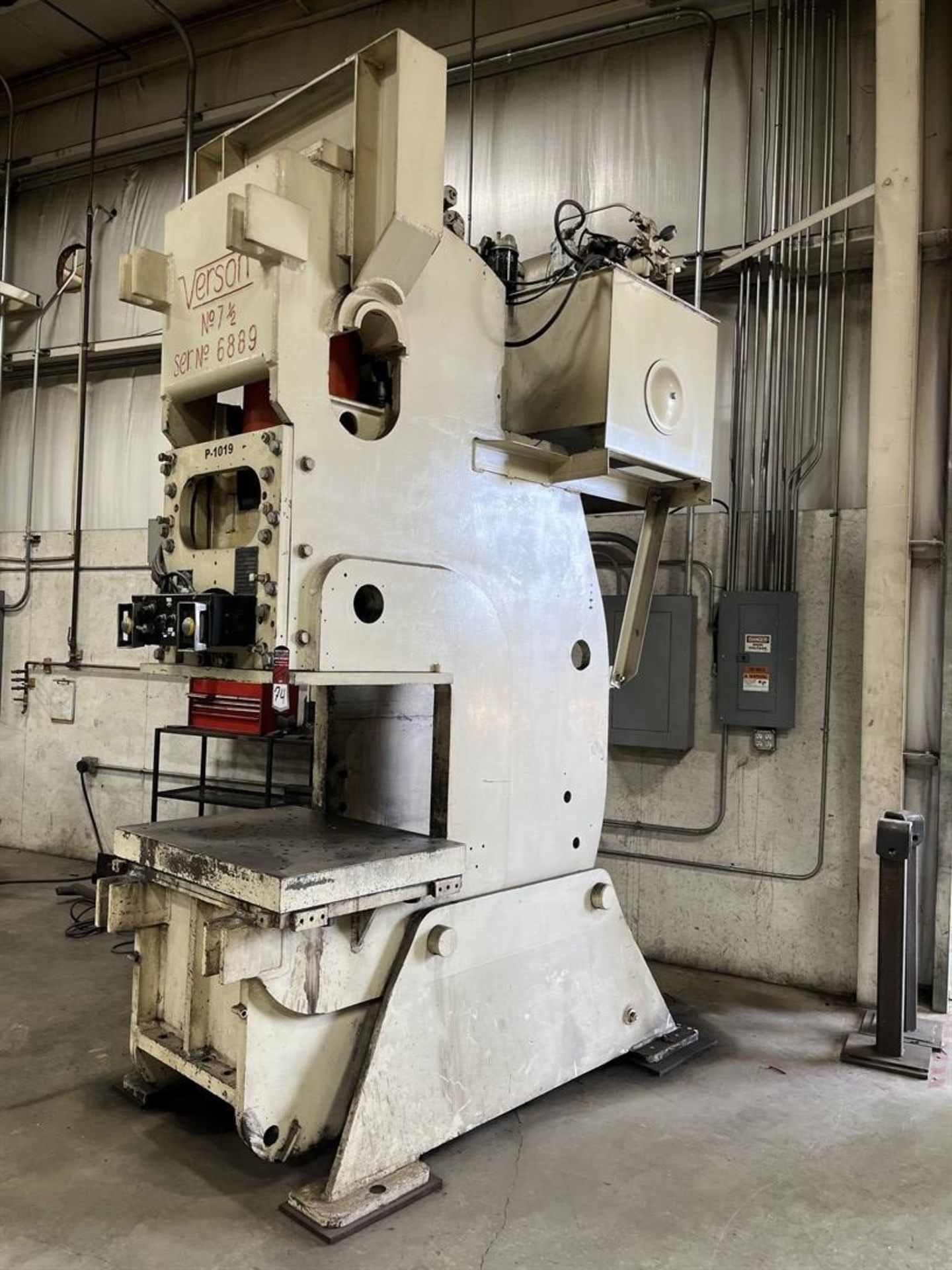 VERSON No 7 ½ 105 Ton OBI Press, s/n 6889, w/ 8” Stroke, 18” Shut ...