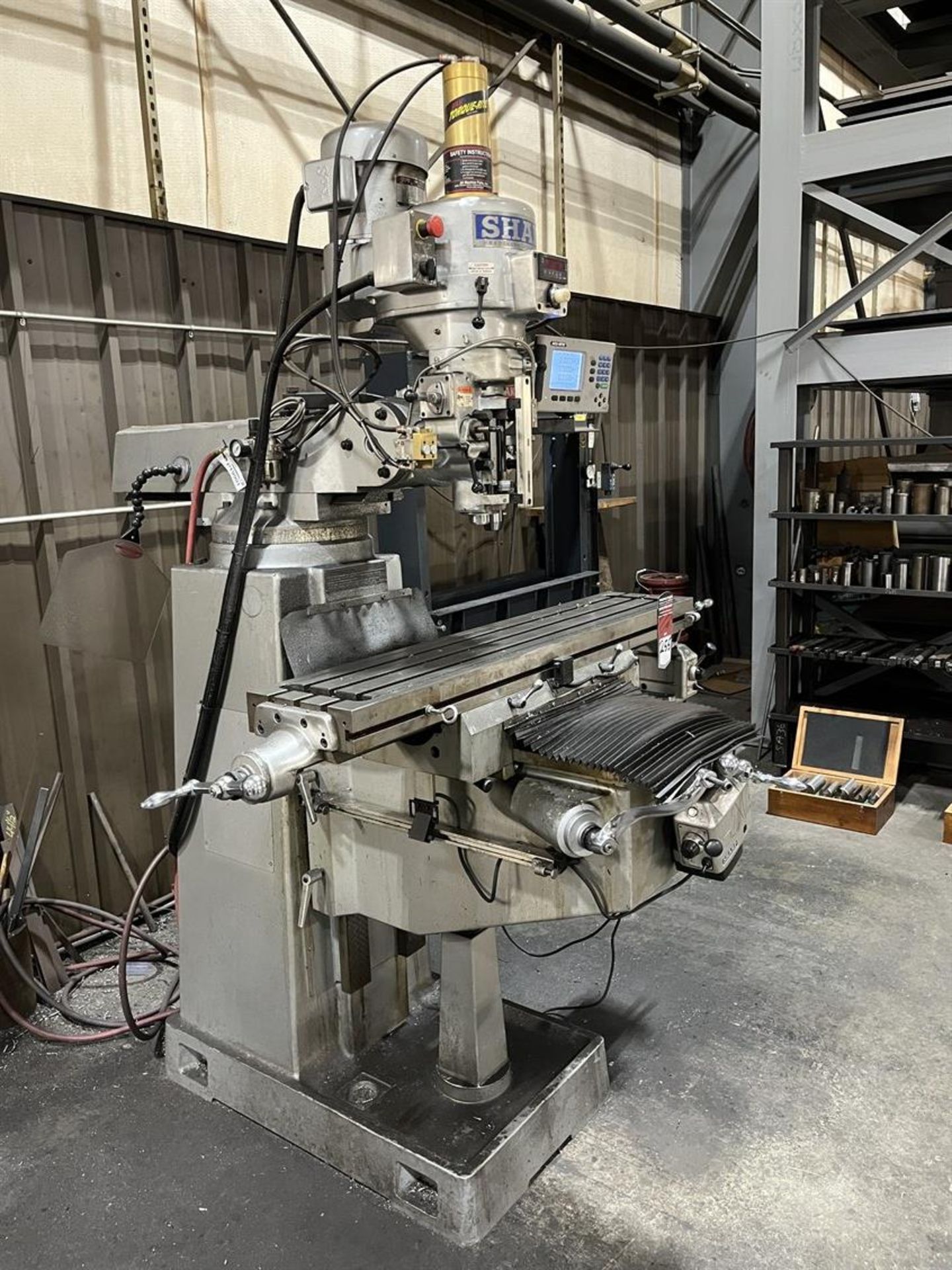 2013 SHARP TMV-DVS 3 HP Vertical Mill, s/n 20403948, 10” x 50” 2-Axis ...