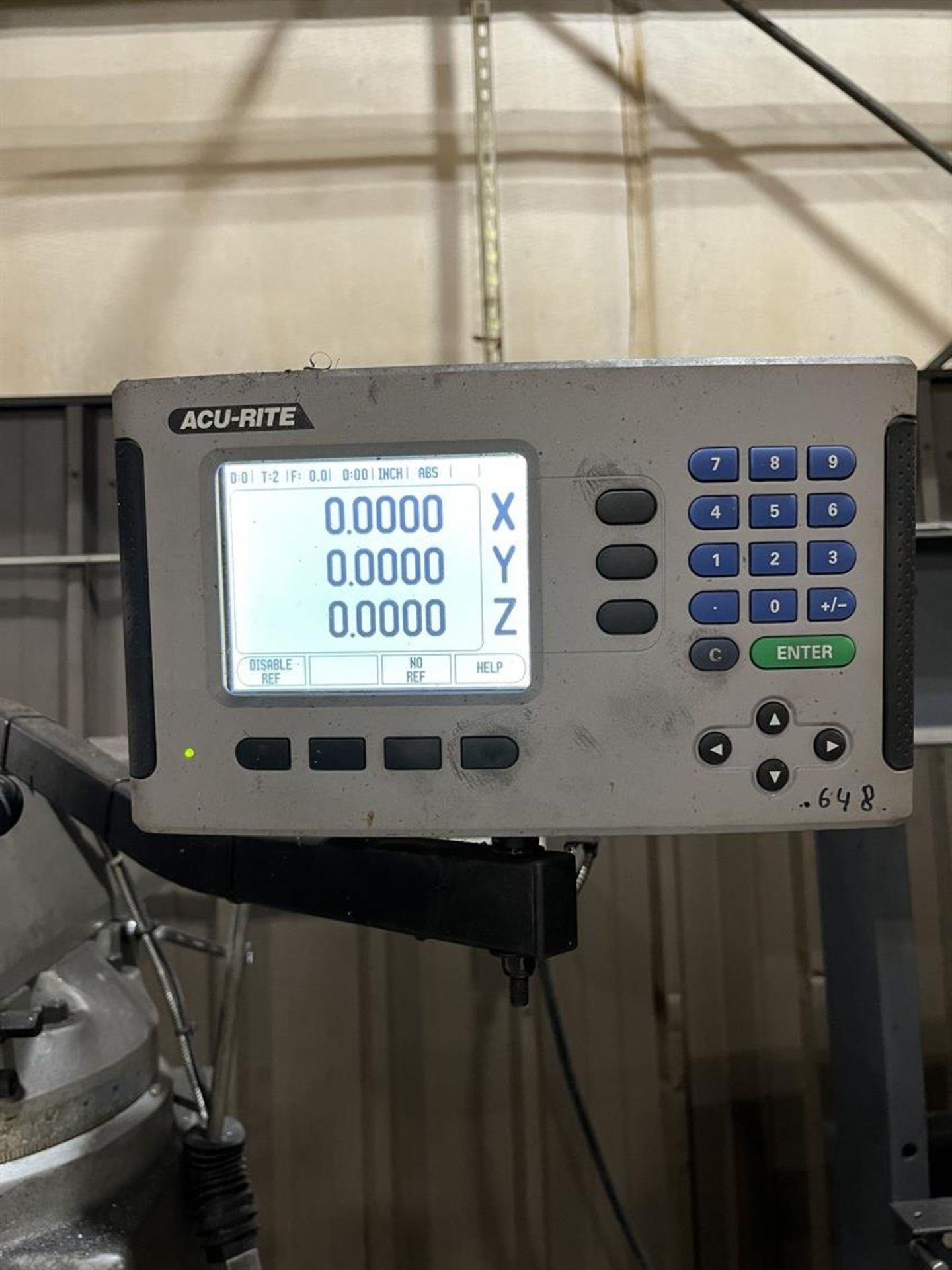 2013 SHARP TMV-DVS 3 HP Vertical Mill, s/n 20403948, 10” x 50” 2-Axis ...