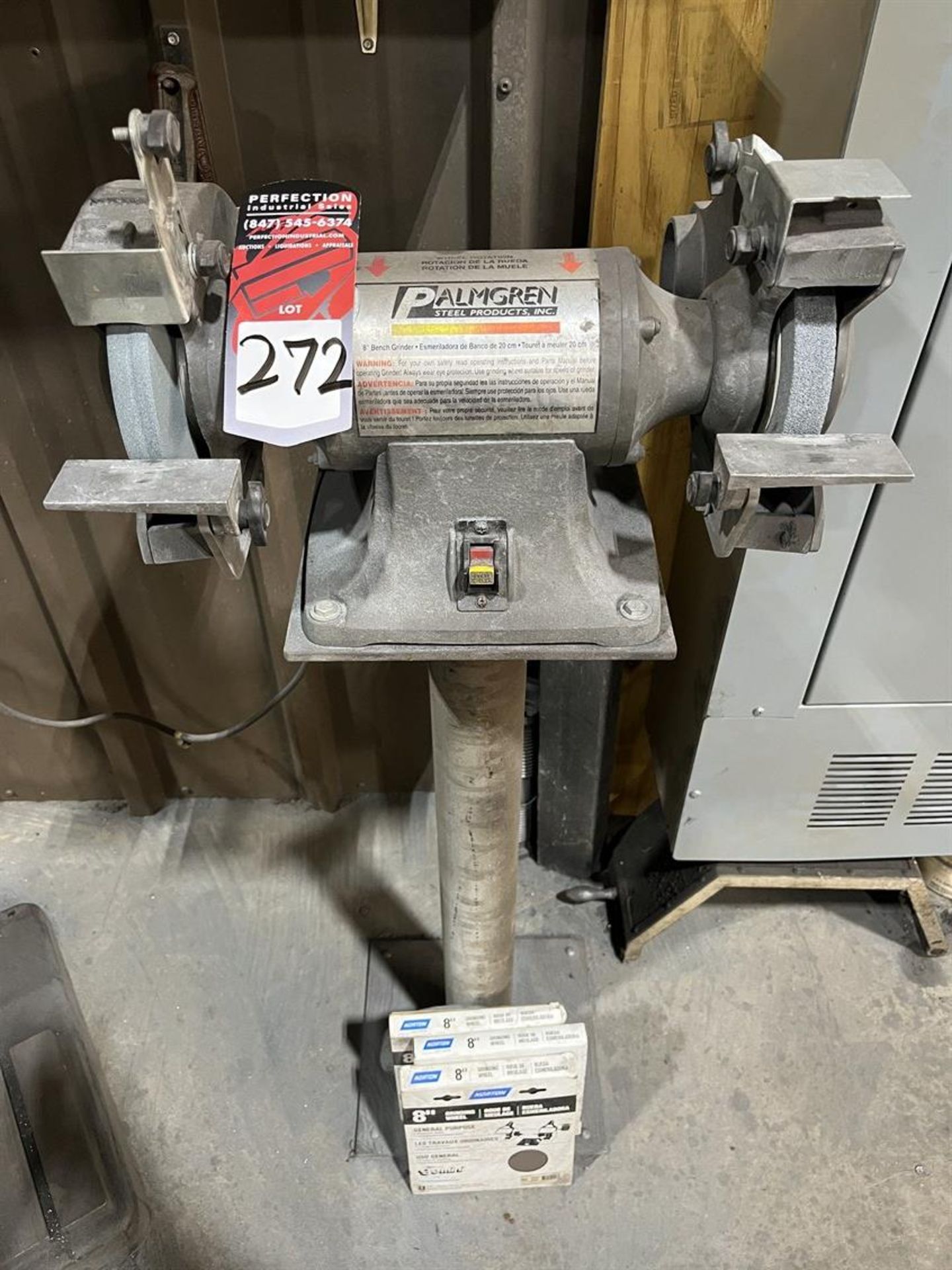 PALMGREN 82081B 8” Bench Grinder, No. 130105018