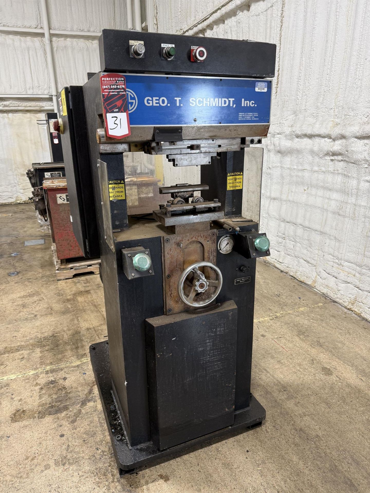 2019 Geo T Schmidt Model 175-10 Roll Marking Machine, s/n 20633 ...