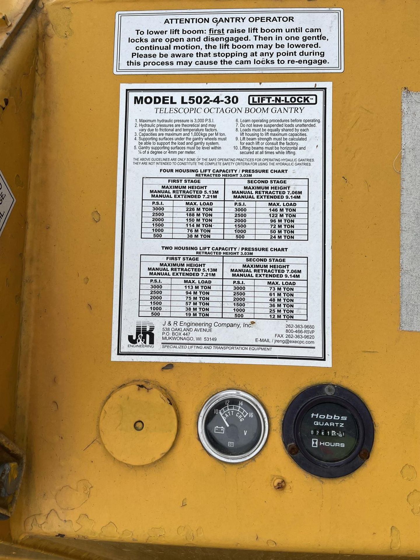 Lift-a-Loft 500-2-30 250 Ton Portable Gantry Crane System, s/n L502 ...