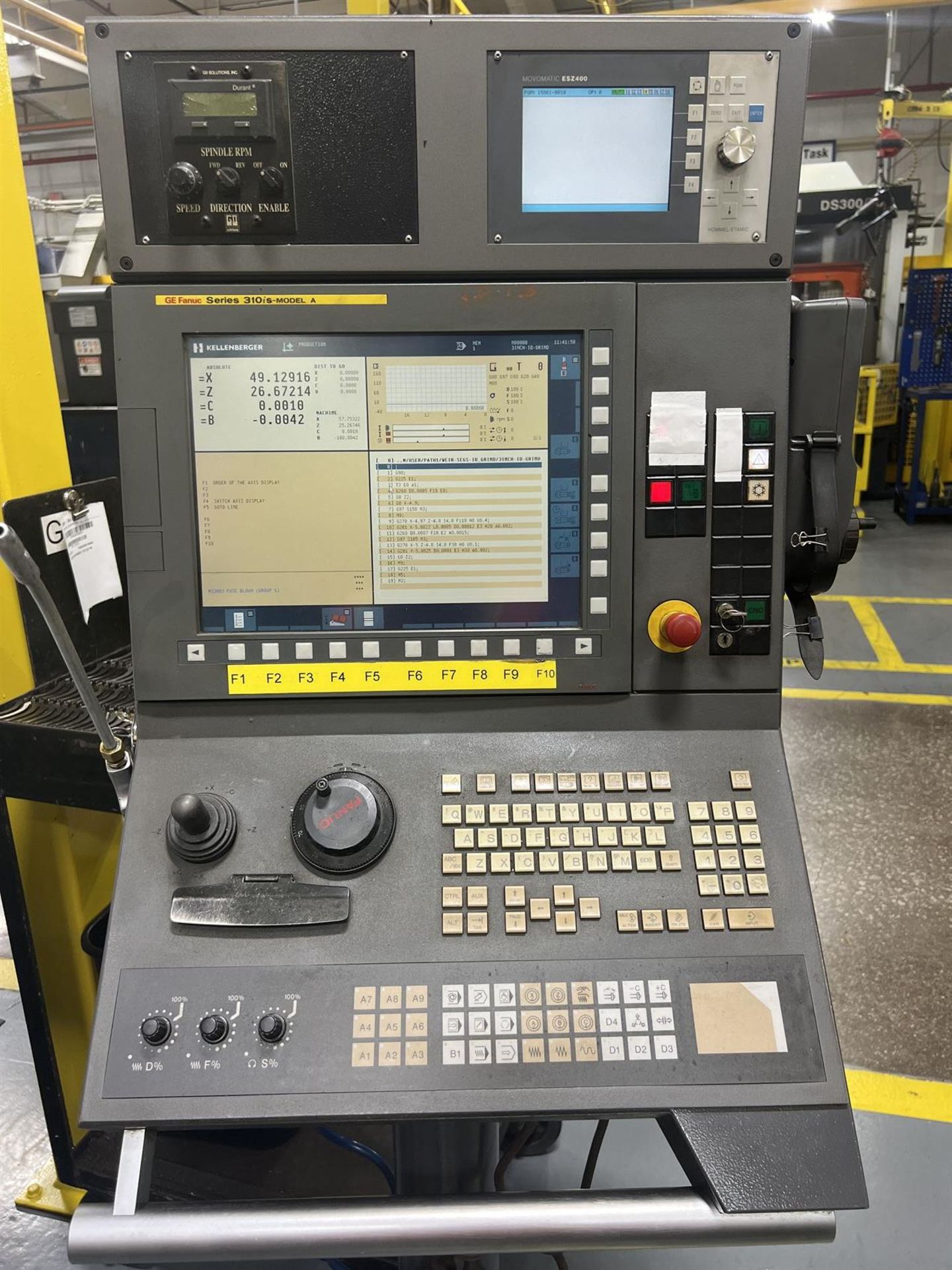 2012 Kellenberger Kelvita R175/1000 CNC OD Grinder, s/n 674005, w/ GE ...