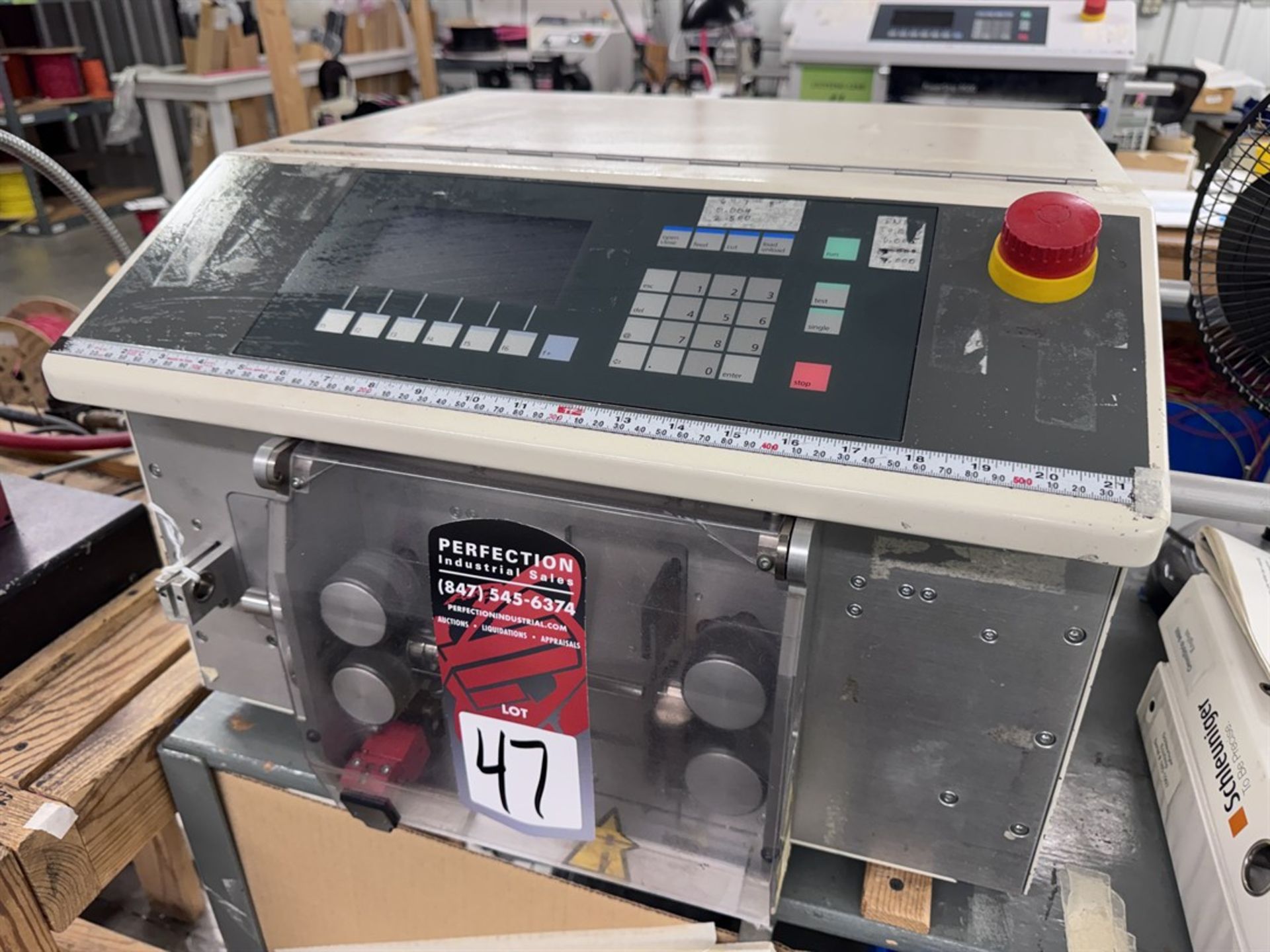 CUTTING LINE #4 SCHLEUNIGER Omnistrip 9400 Wire Cutting & Stripping ...