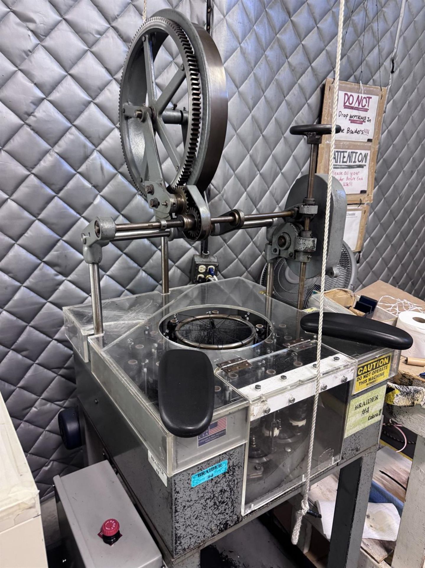 NEW ENGLAND BUTT 24-C Harness Braider, Capstan Wheel, Center Braid Tube ...
