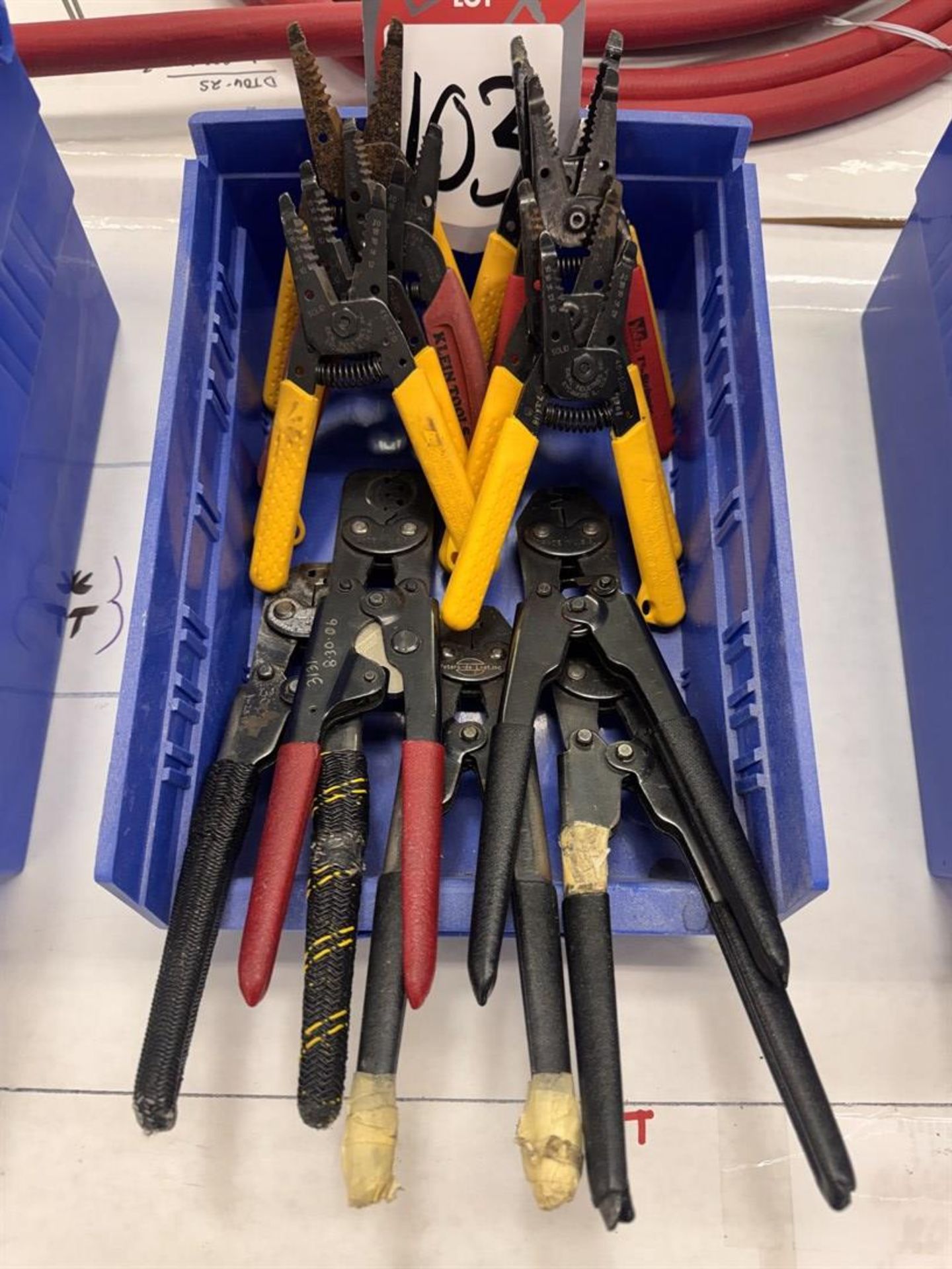 Lot of PACKARD and PETERS DE-LAET Crimping Tools w/ Assorted Wire Strippers