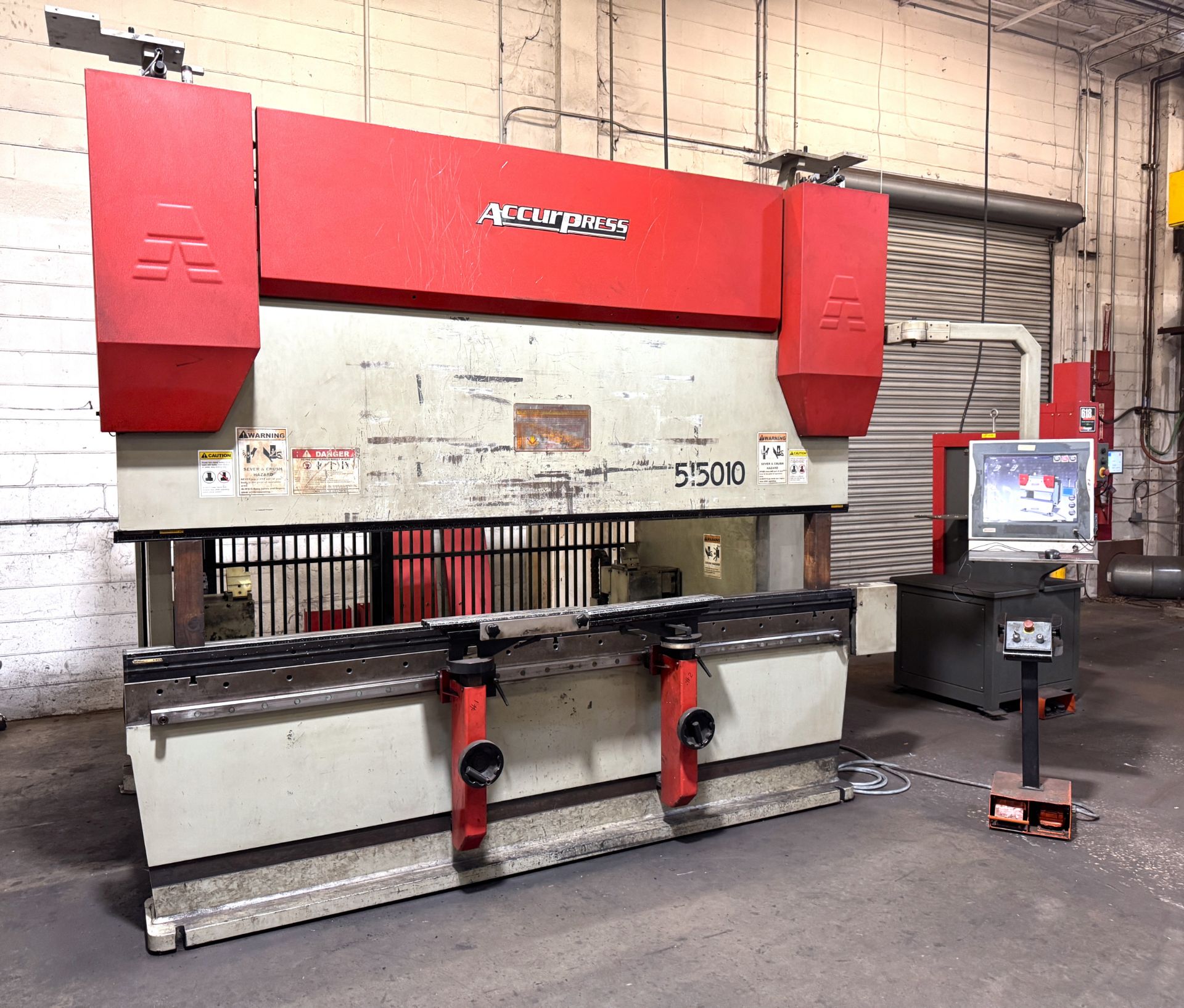 2012 ACCURPRESS 515010 150 Ton x 10’ CNC Press Brake, s/n 11112, w ...