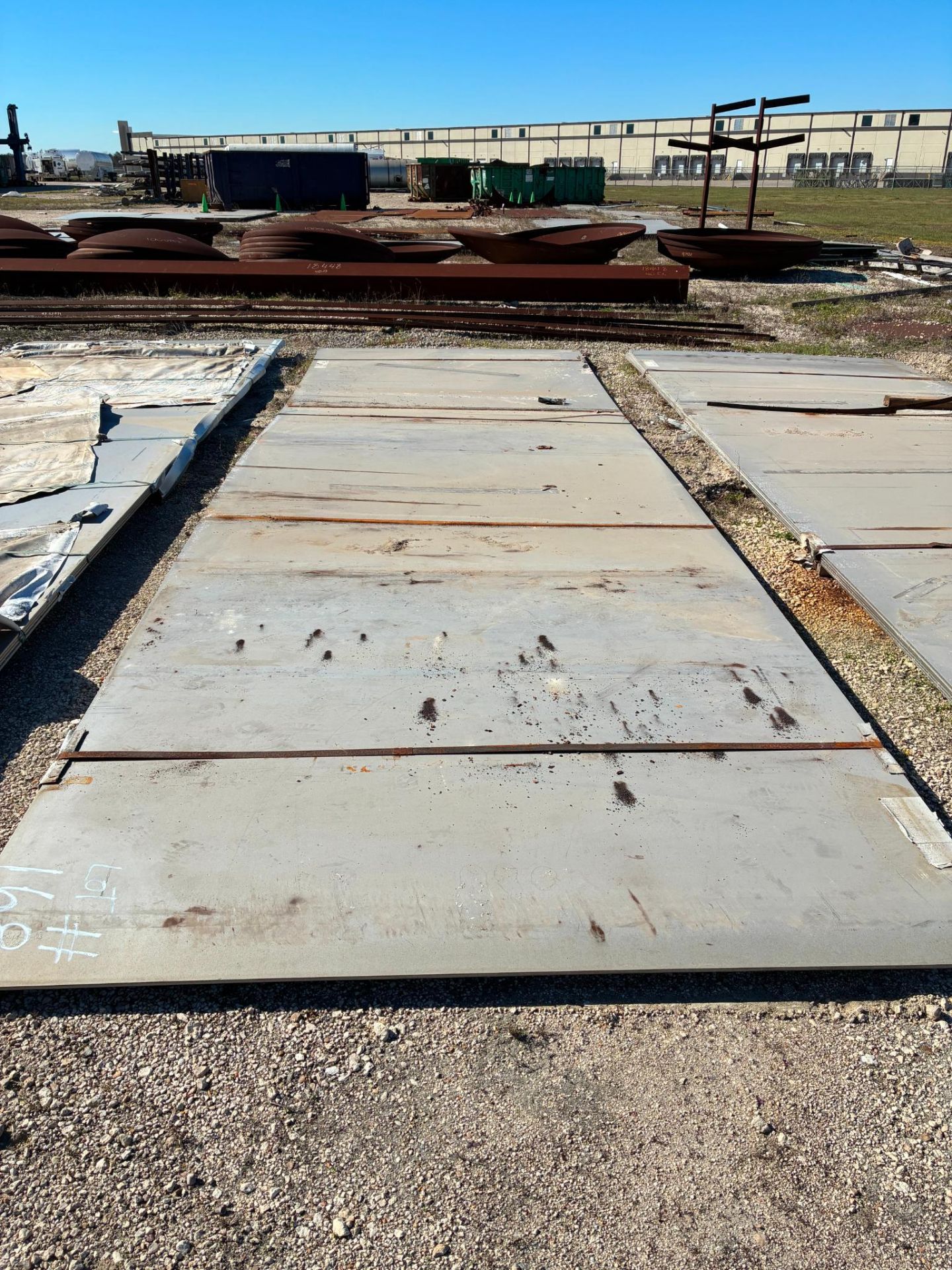 LOT OF RAW MATERIAL, (2) PLATES, SS, SA240-304N, 3/8" thk., 96" x 306"