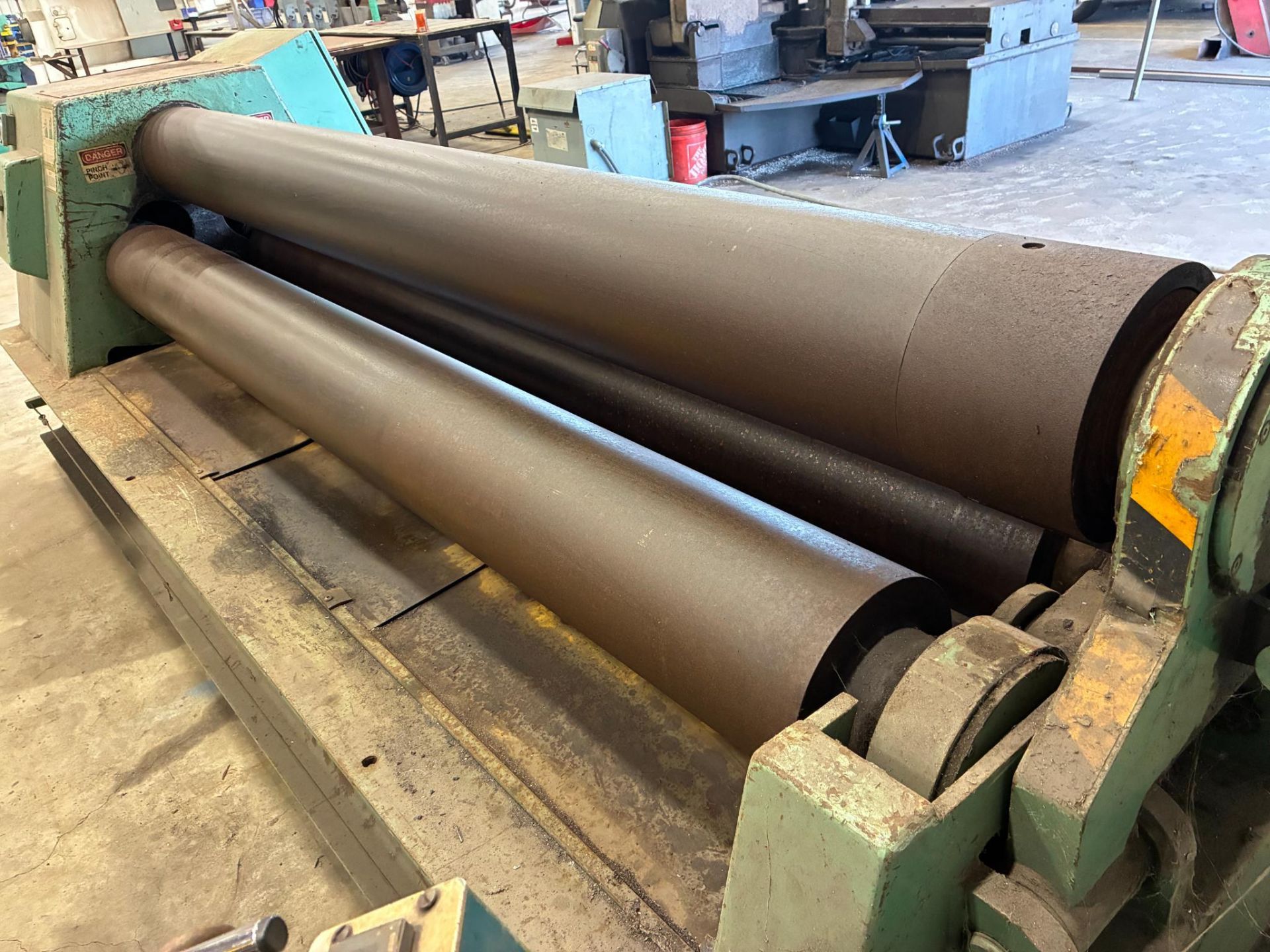 PLATE ROLL, ROUNDO MDL. PS255, Mfg. 2012, 3-rolll hyd., 8' x 9/16" cap ...