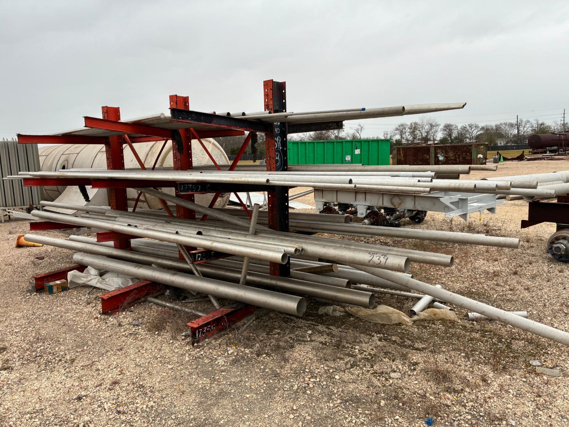 { Group of lots: 239, 240 } LOT OF RAW MATERIAL, assorted, SS c/o pipe ...