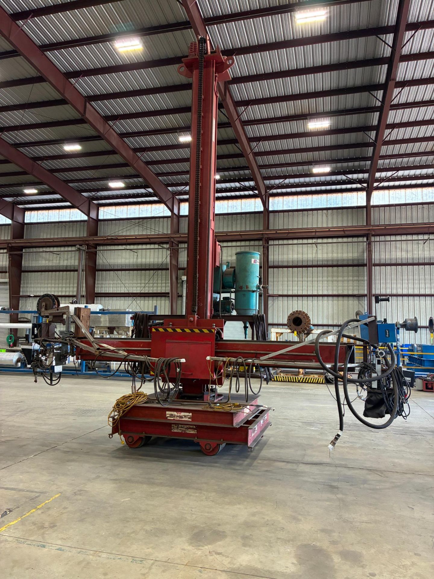PORTABLE SUB ARC MANIPULATOR, 14' X 14' WELDWIRE MDL. WEM148-SD, (2 ...