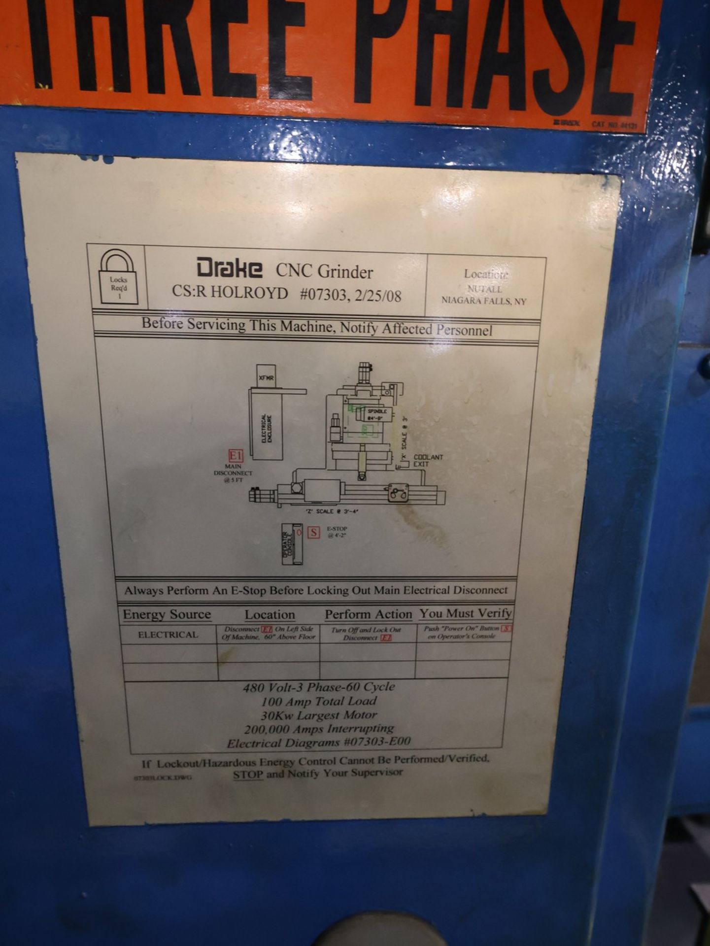 Drake CNC Grinder GS:TI-LM 16" x 96" 6-Axis CNC Thread / Worm Super ...