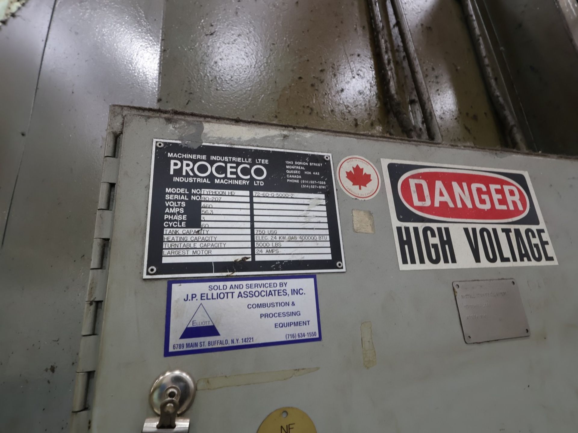 Proceco Typhoon HD 72-606-5000 Gas Fired Parts Washer, w/ 400,000 BTU ...
