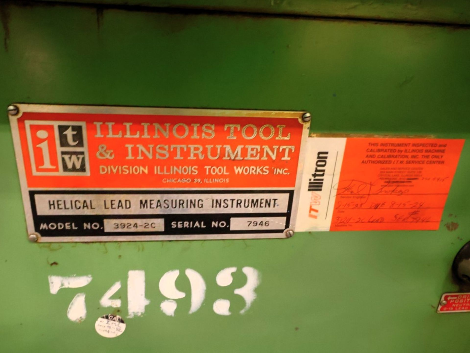 ITW Illinois Tool & Instrument 3924-2C Helical Lead Measuring ...