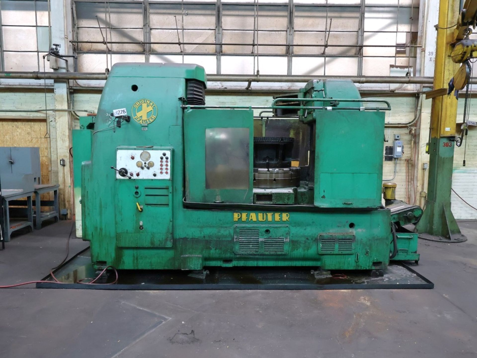 Pfauter P1250 Vertical Gear Hobber, Hob Arbor and Arbor Support, Single ...