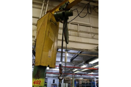 Conco Cranes 2 Ton Capacity Free Standing Jib Crane, w/ Budgit 2 Ton ...
