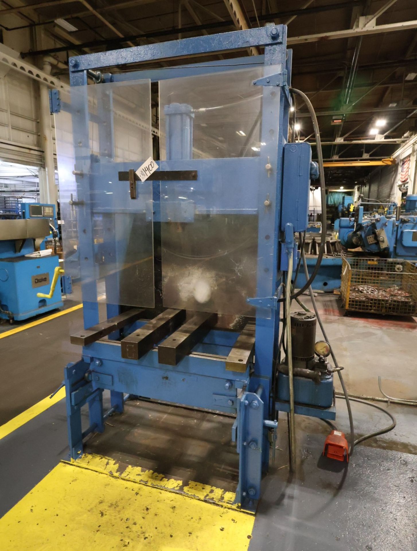 Delroyd Downacting 42" Wide H-Frame Press, Approximately 50 Ton Capacity