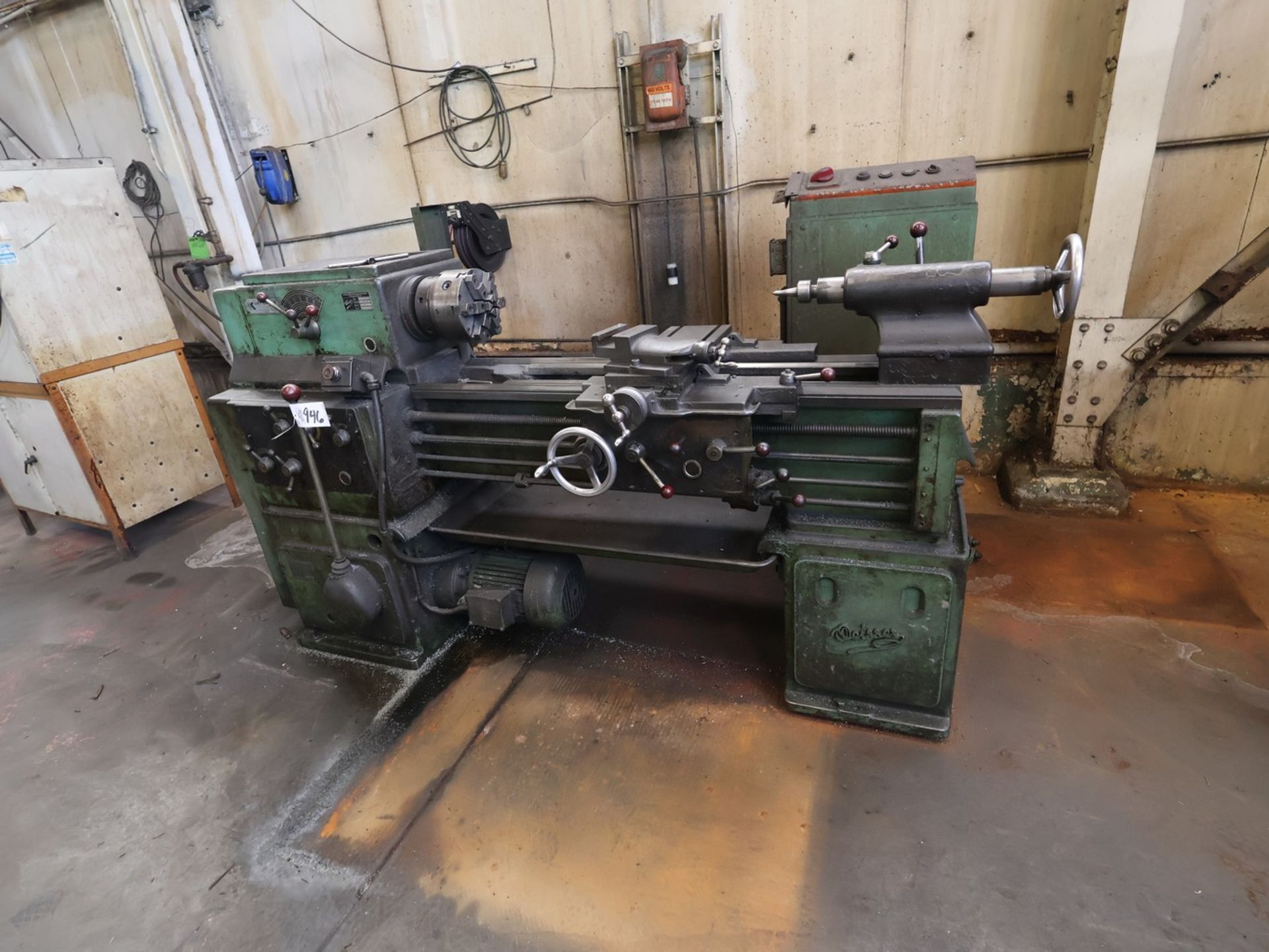 JG Weisser Univertor 18 Engine Lathe, w/ 8" 6-Jaw Chuck, Taper ...