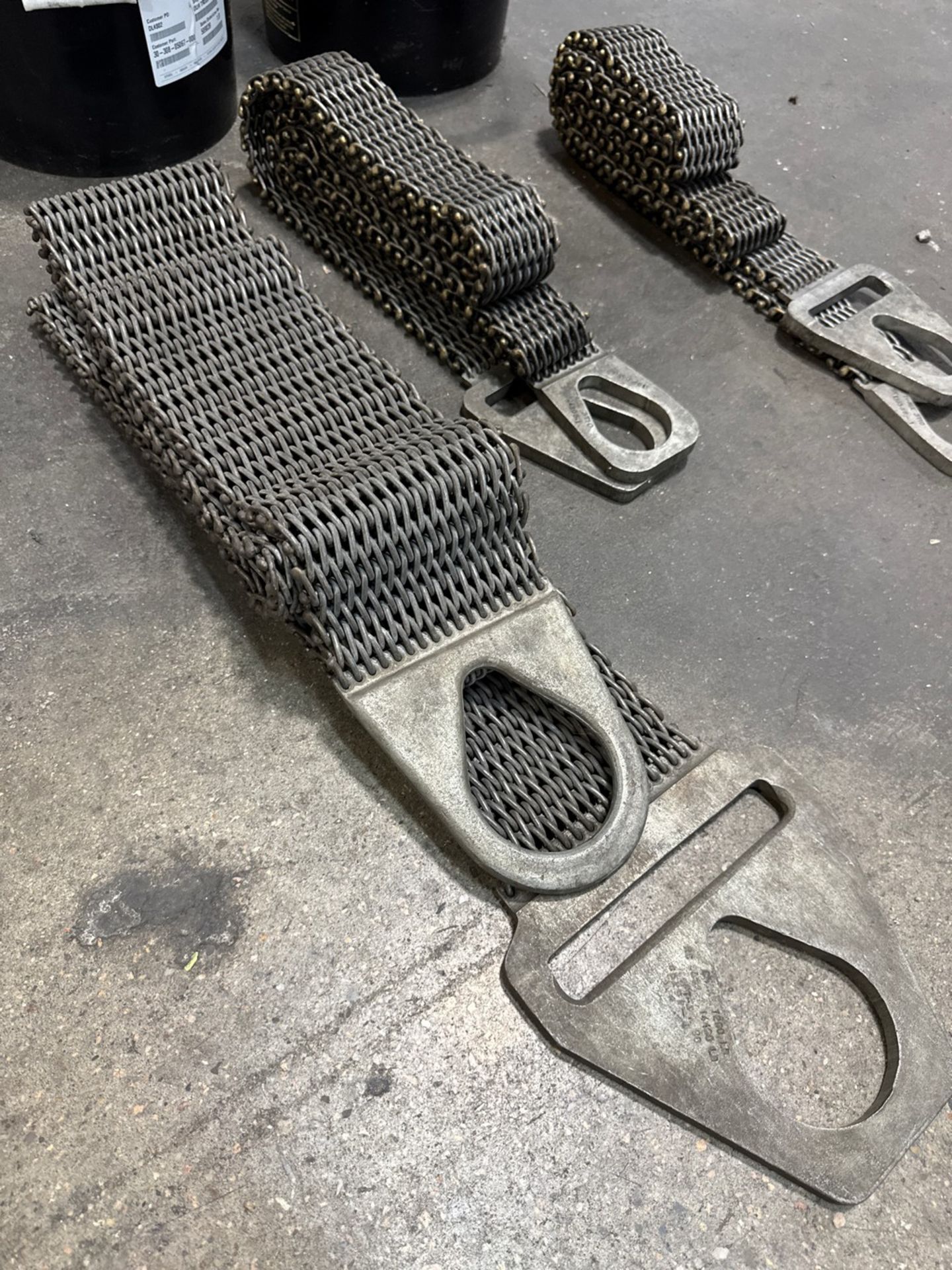 (3) Lift-All Roughneck Wire Mesh Slings