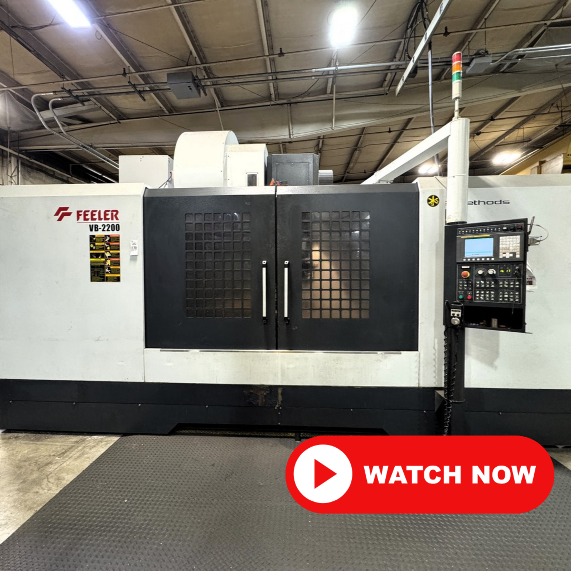 2012 Feeler VB-2200 CNC Vertical Machining Center, Travels: X-86.6", Y ...