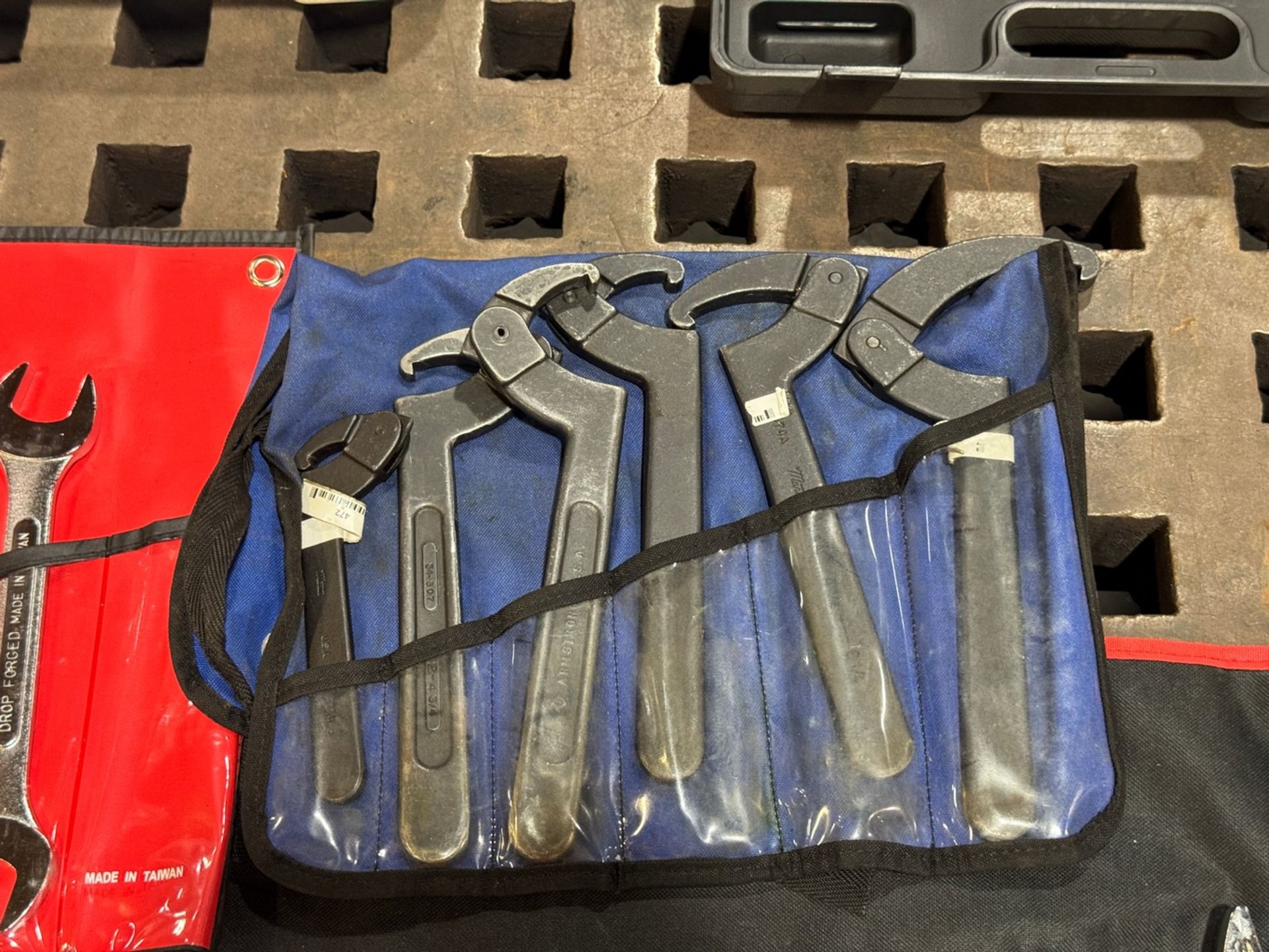 Lot of Assorted Wrenches Includes: Open End Wrenches, Adjustable VISE ...