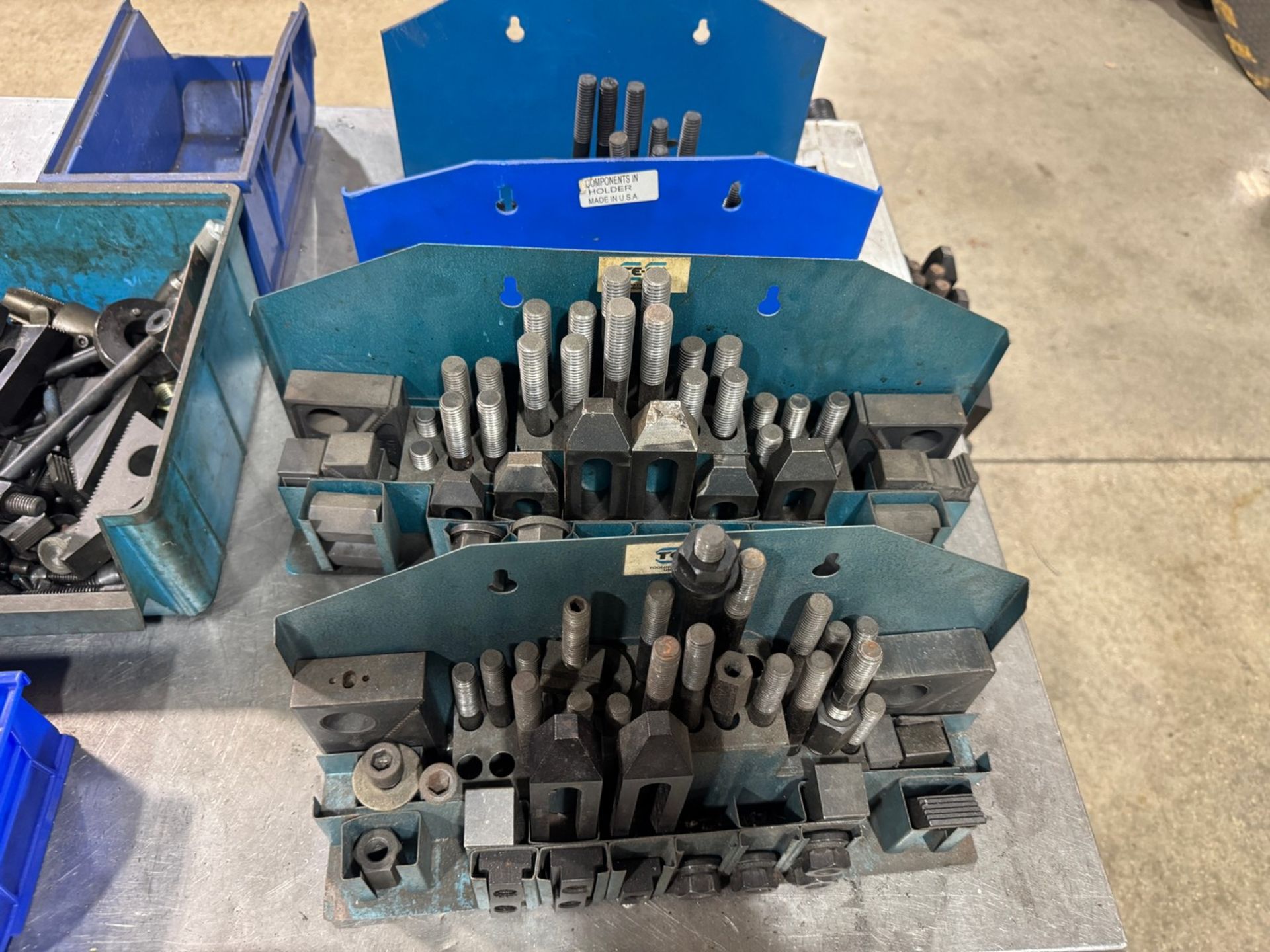 Machinist Clamping Kits and Hardware With Cart Includes: Hold Downs, T ...