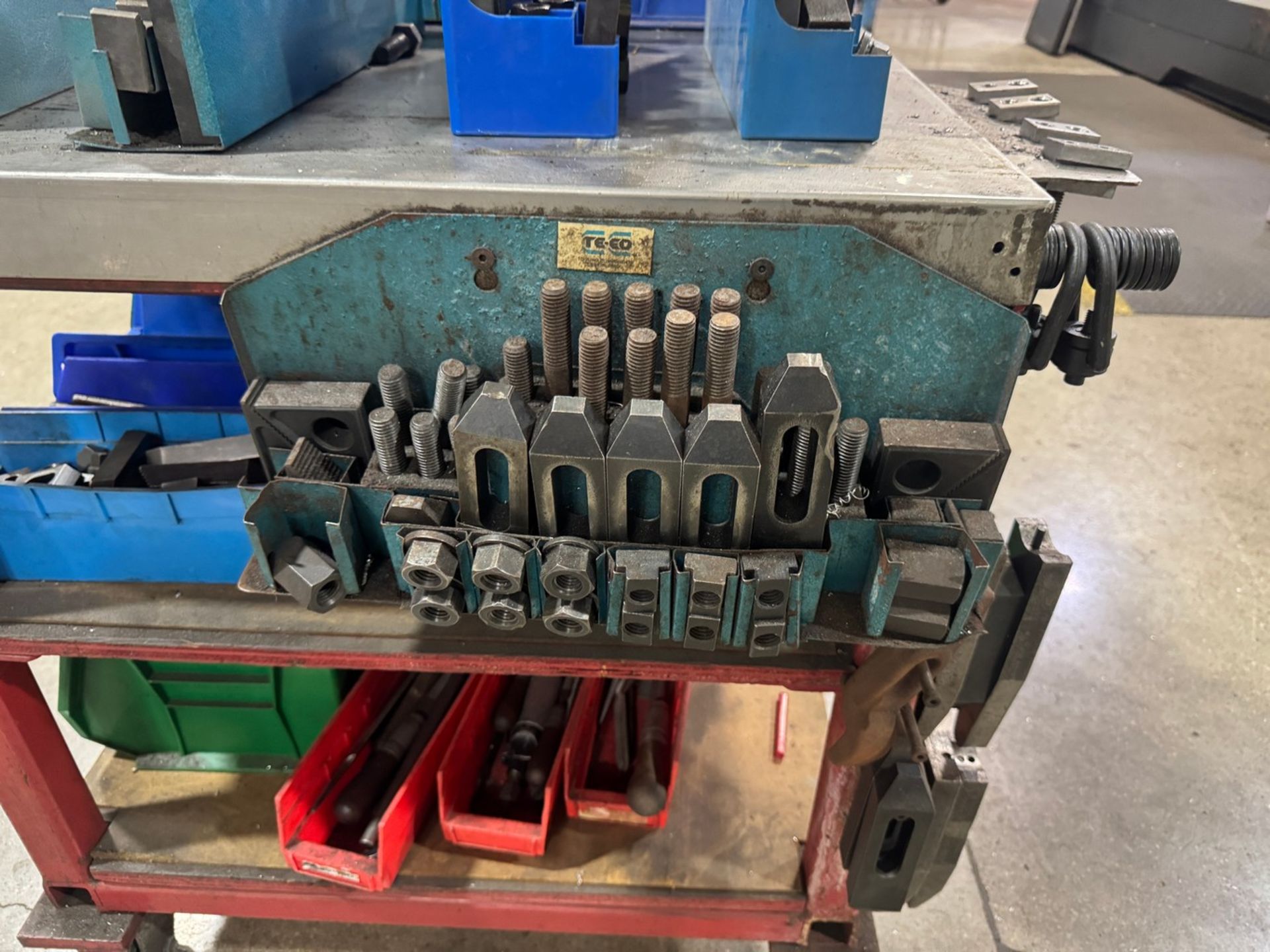 Machinist Clamping Kits and Hardware With Cart Includes: Hold Downs, T ...