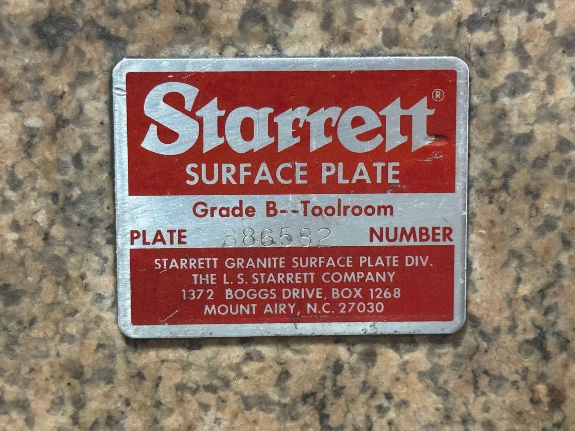 Starrett Crystal Pink Granite Surface Plate Slab Dimensions: 48" x 36 ...