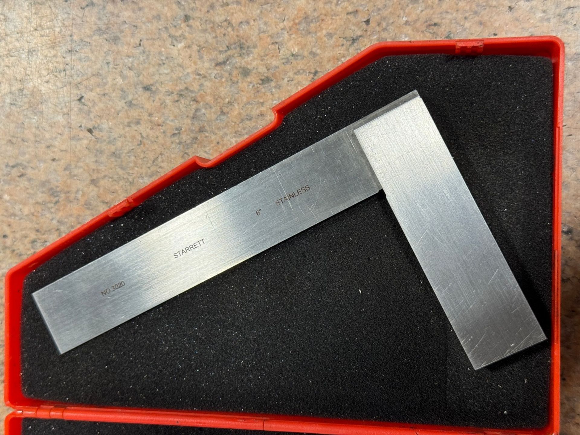 (2) Starrett 6" Precision Square With Case No.3020
